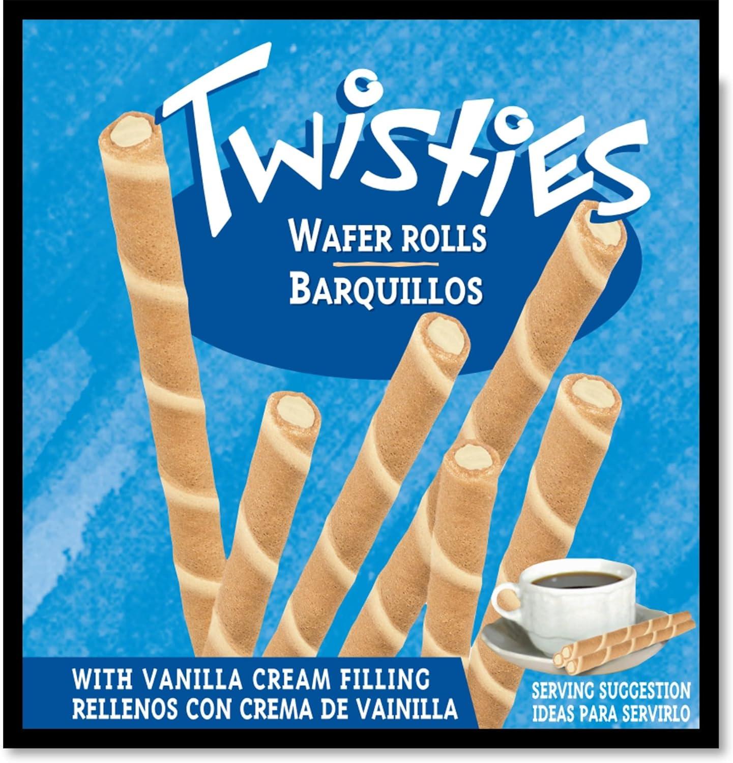 Wafer Rolls with Flavoured Cream Filling Selection 400g (Vanilla Pack ...