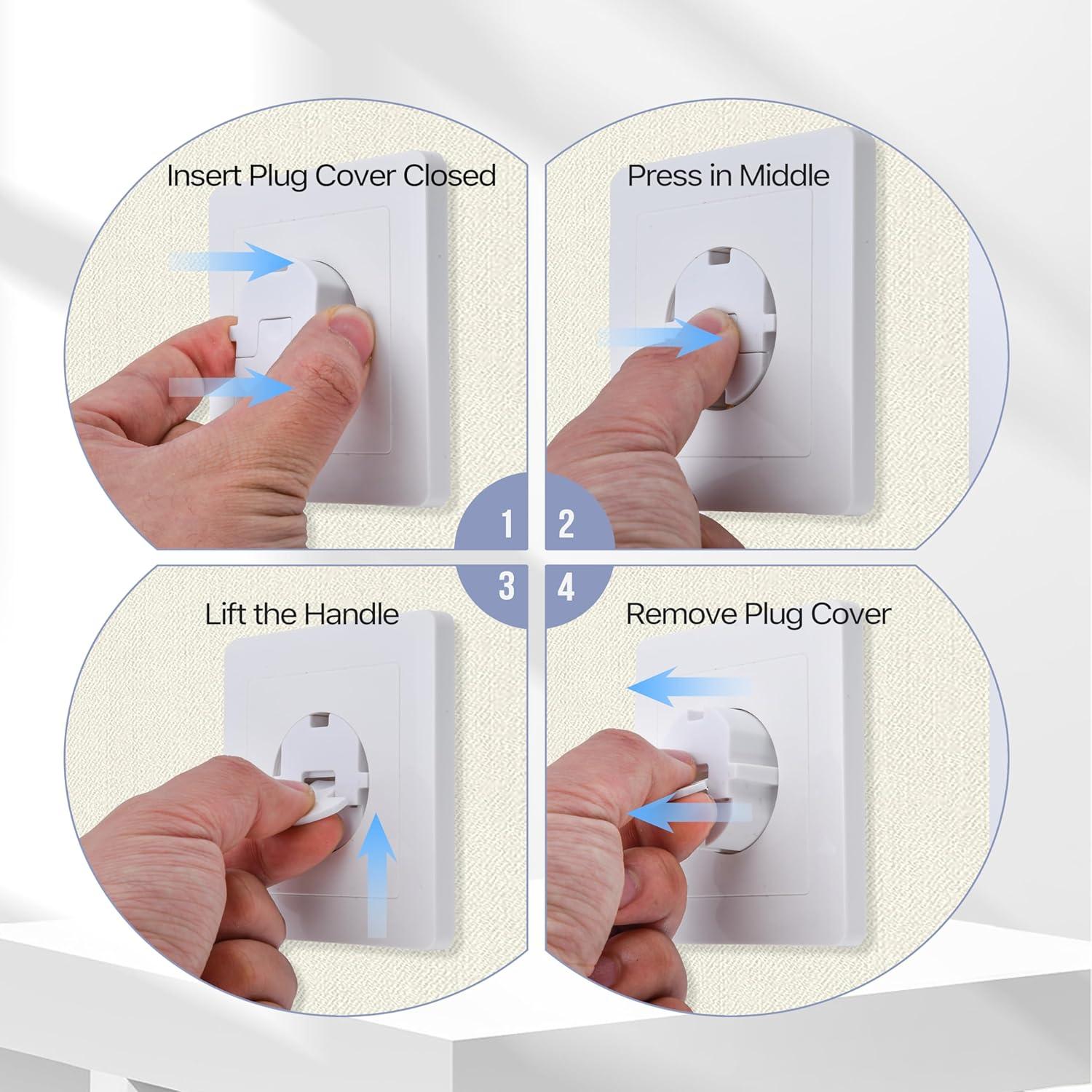Socket Protection Lid for Schuko Type F Sockets Dust & Splash Resistant ...