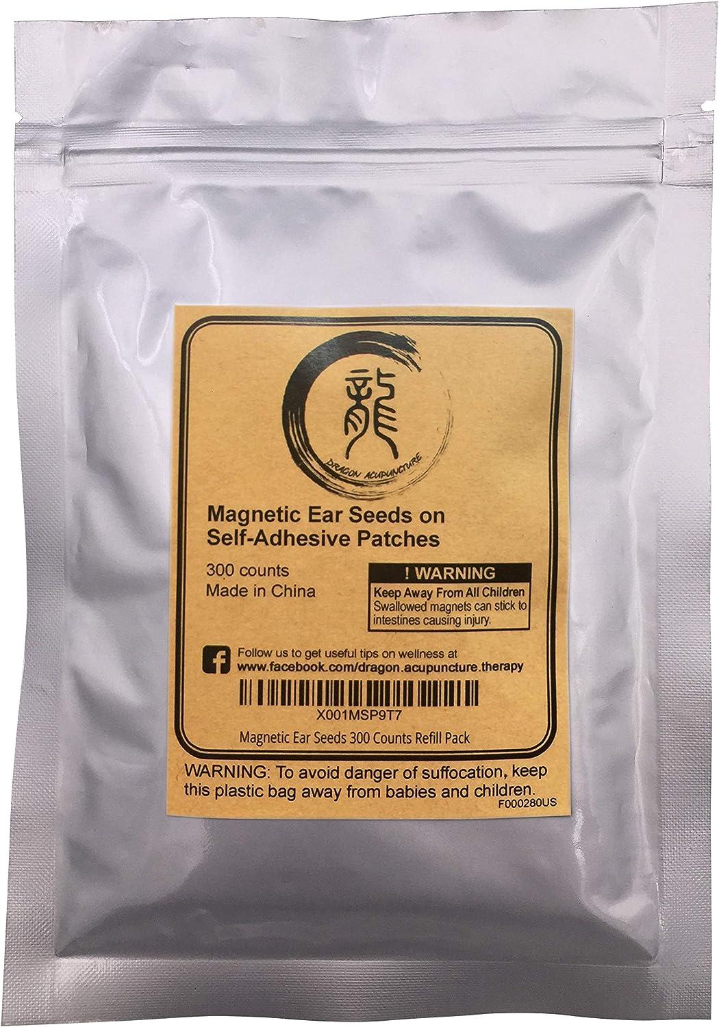 Dragon Acupuncture Magnetic Ear Beads 300 Count Refill Pack ...