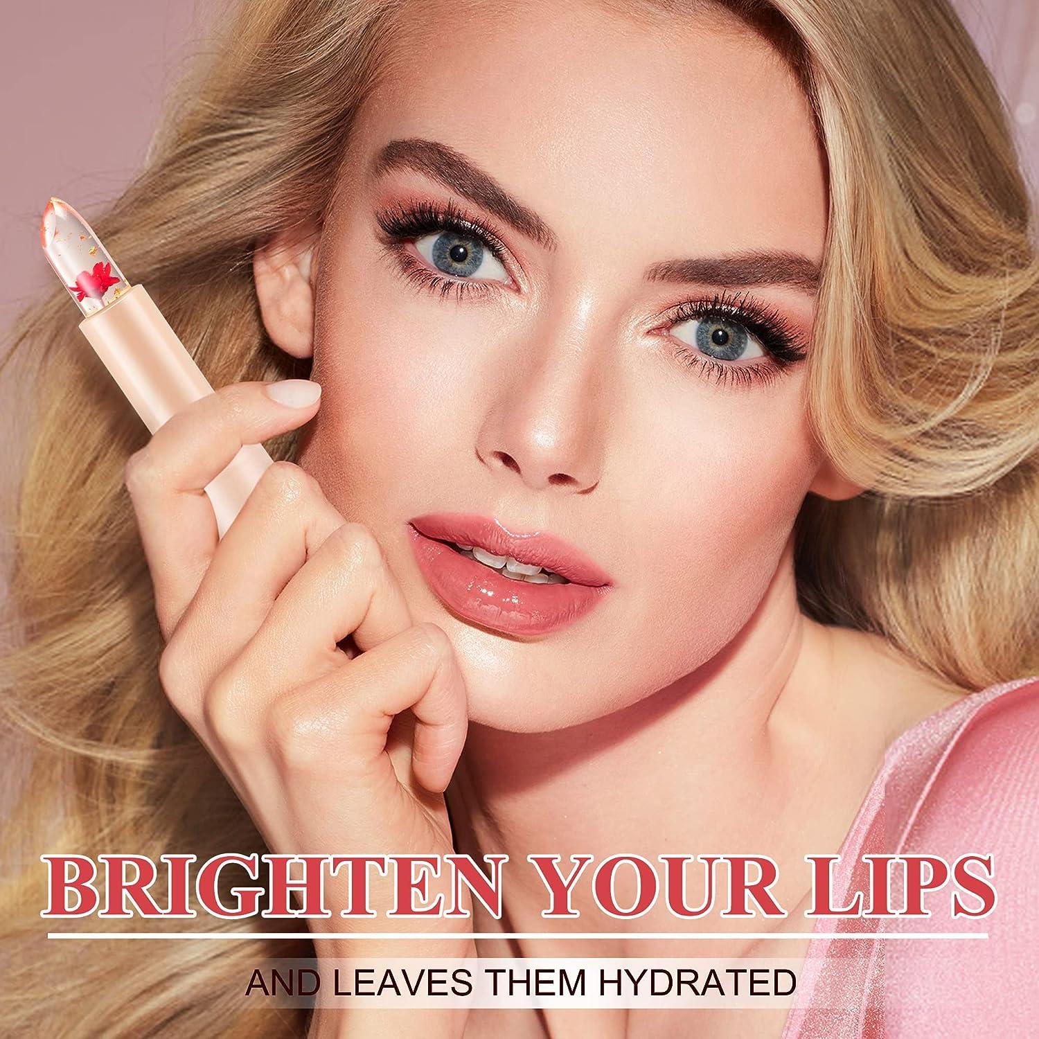 Color Changing Flower Lip Balm - Natural pH Lip Stain for Perfect Pink ...
