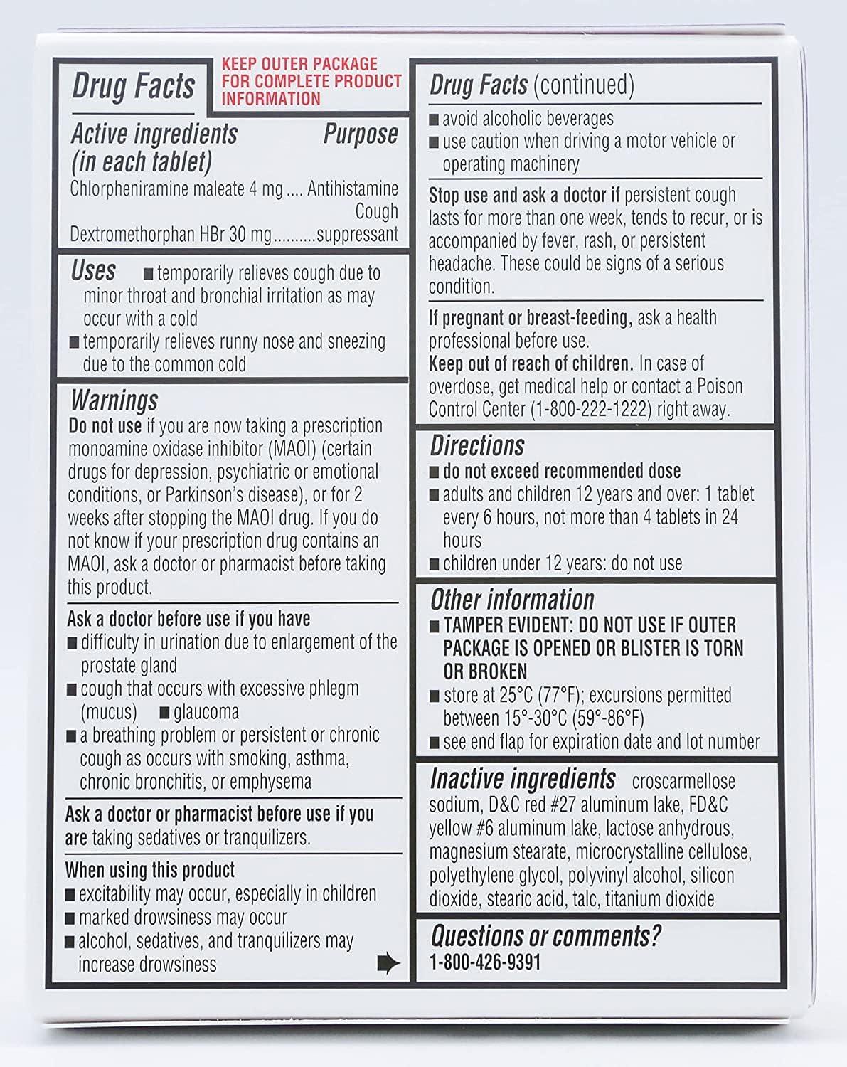 Quality Choice Cough & Cold HBP High Blood Pressure Cough and Cold ...