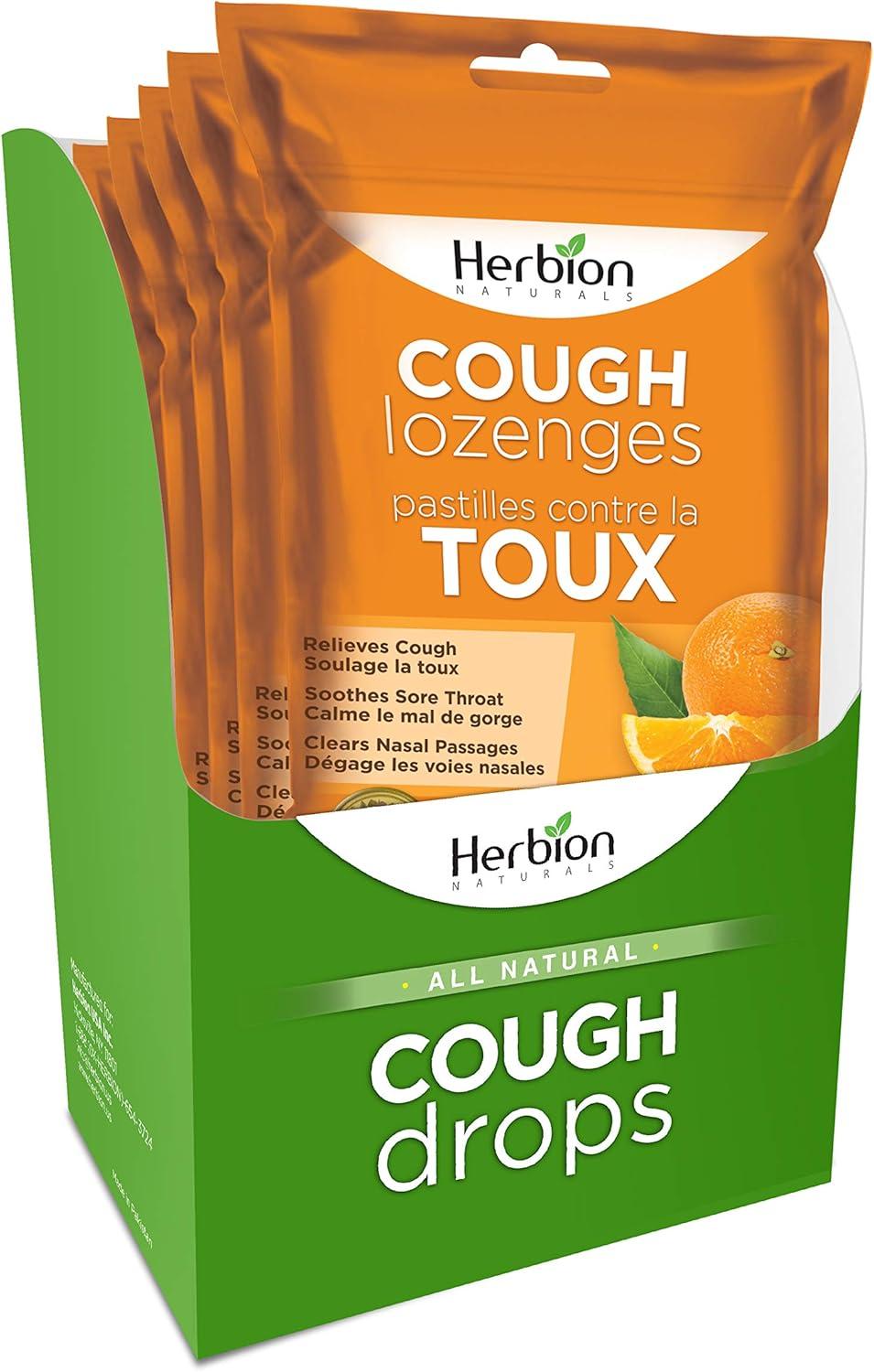 Herbion Naturals Cough Lozenges Orange Flavor | Cough Suppressant ...