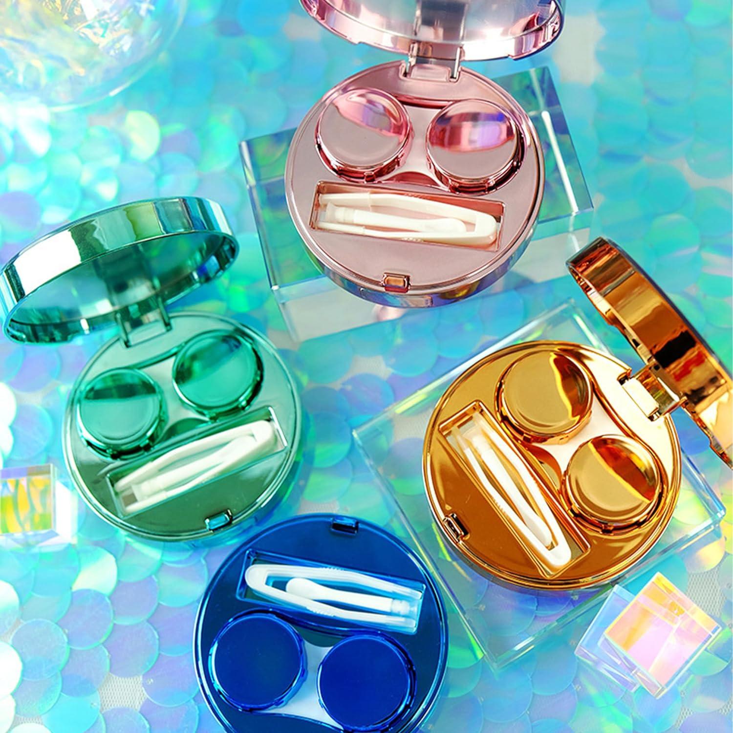 Travel Contact Lens Cases with Mirror Magical Girl Durable Compact ...
