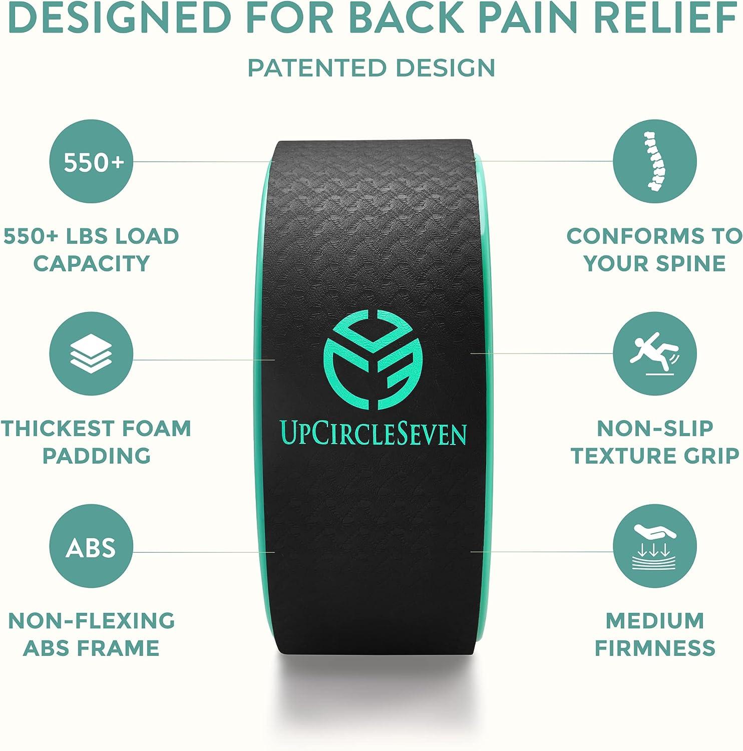 UpCircleSeven Yoga Wheel for Back Pain Relief & Deep Tissue Massage ...