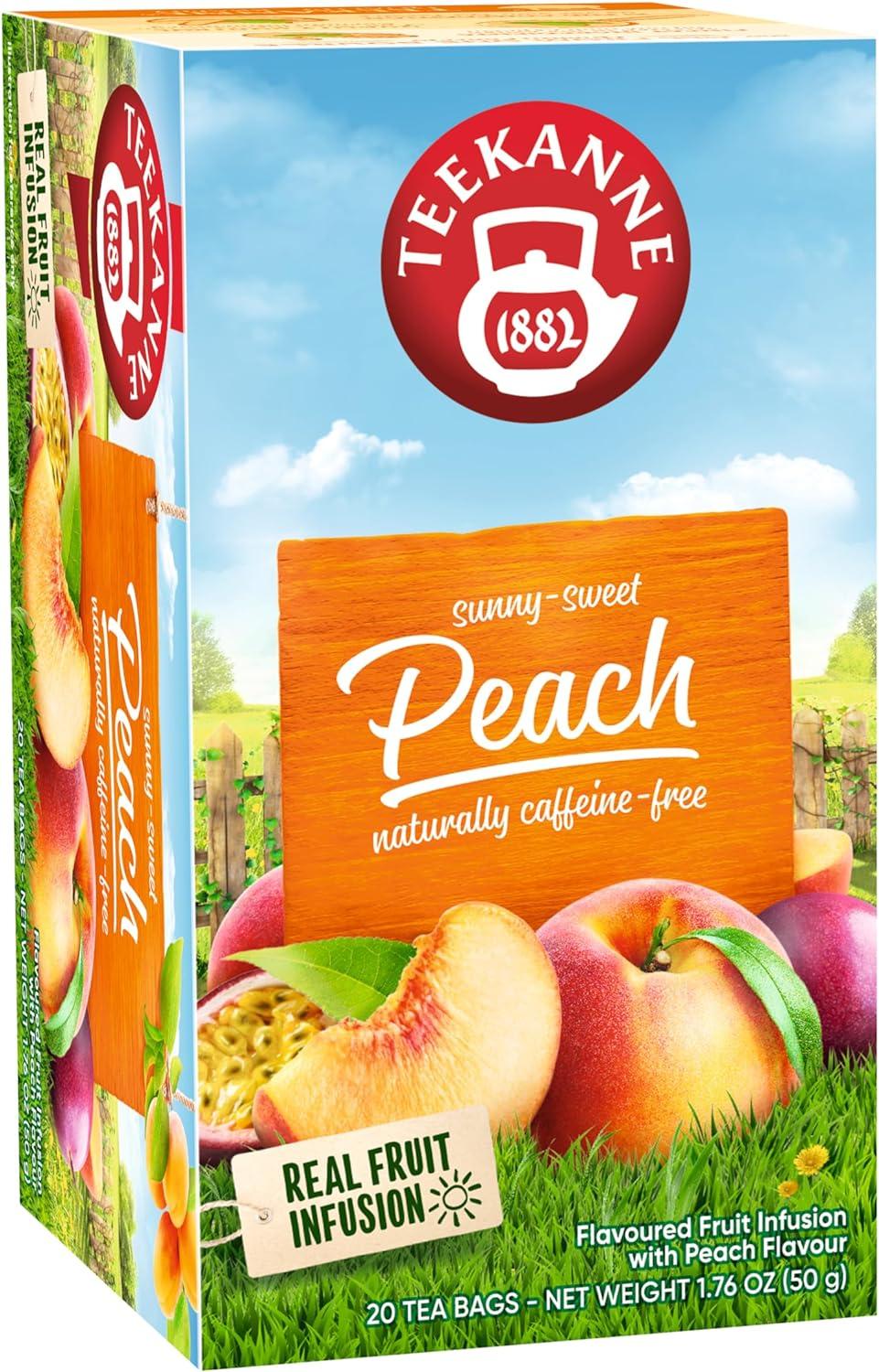 Teekanne Peach and Passion Fruit All Natural Real Fruit Tea Infusion ...