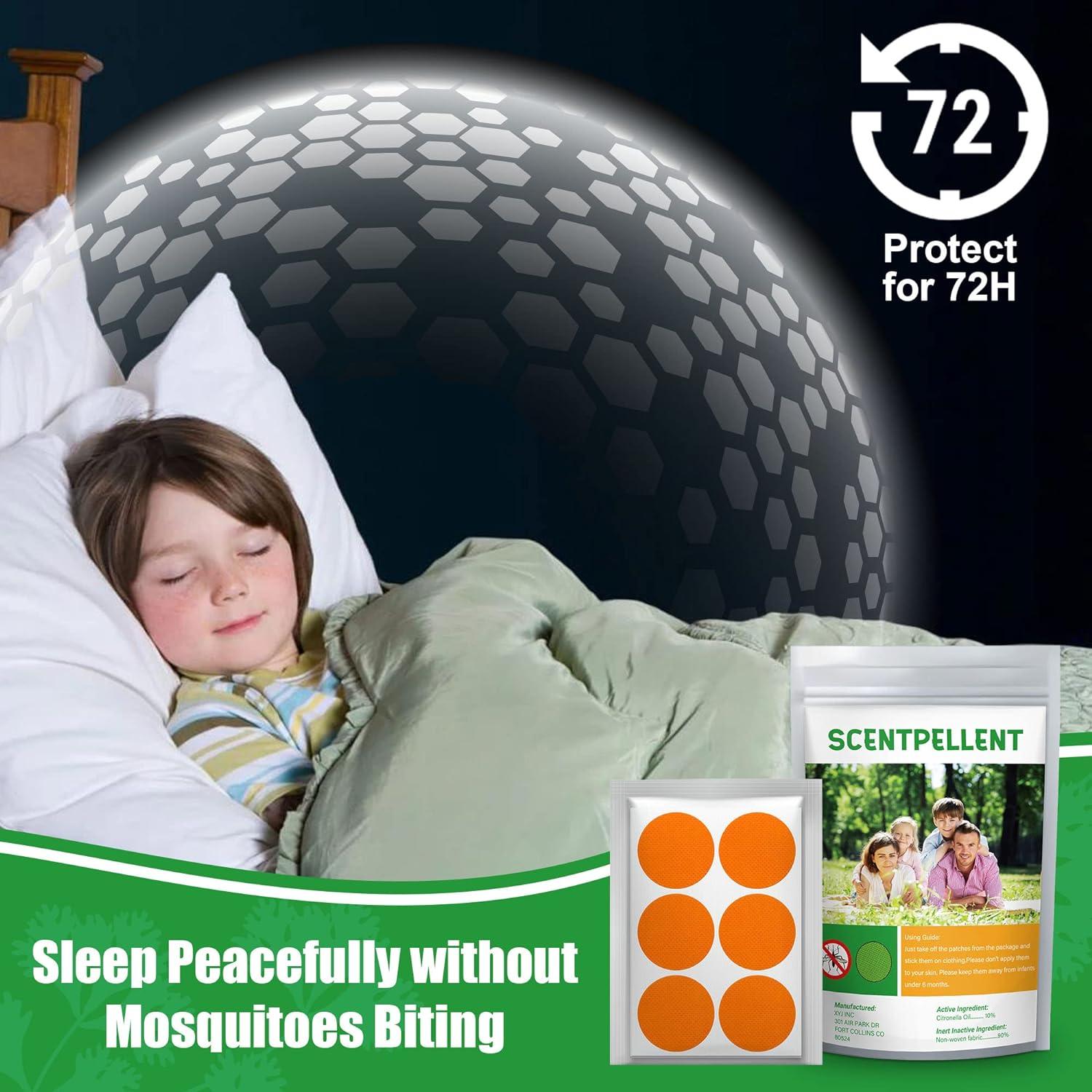 150 Pack Deet-Free Natural Citronella Mosquito Stickers for Kids and ...