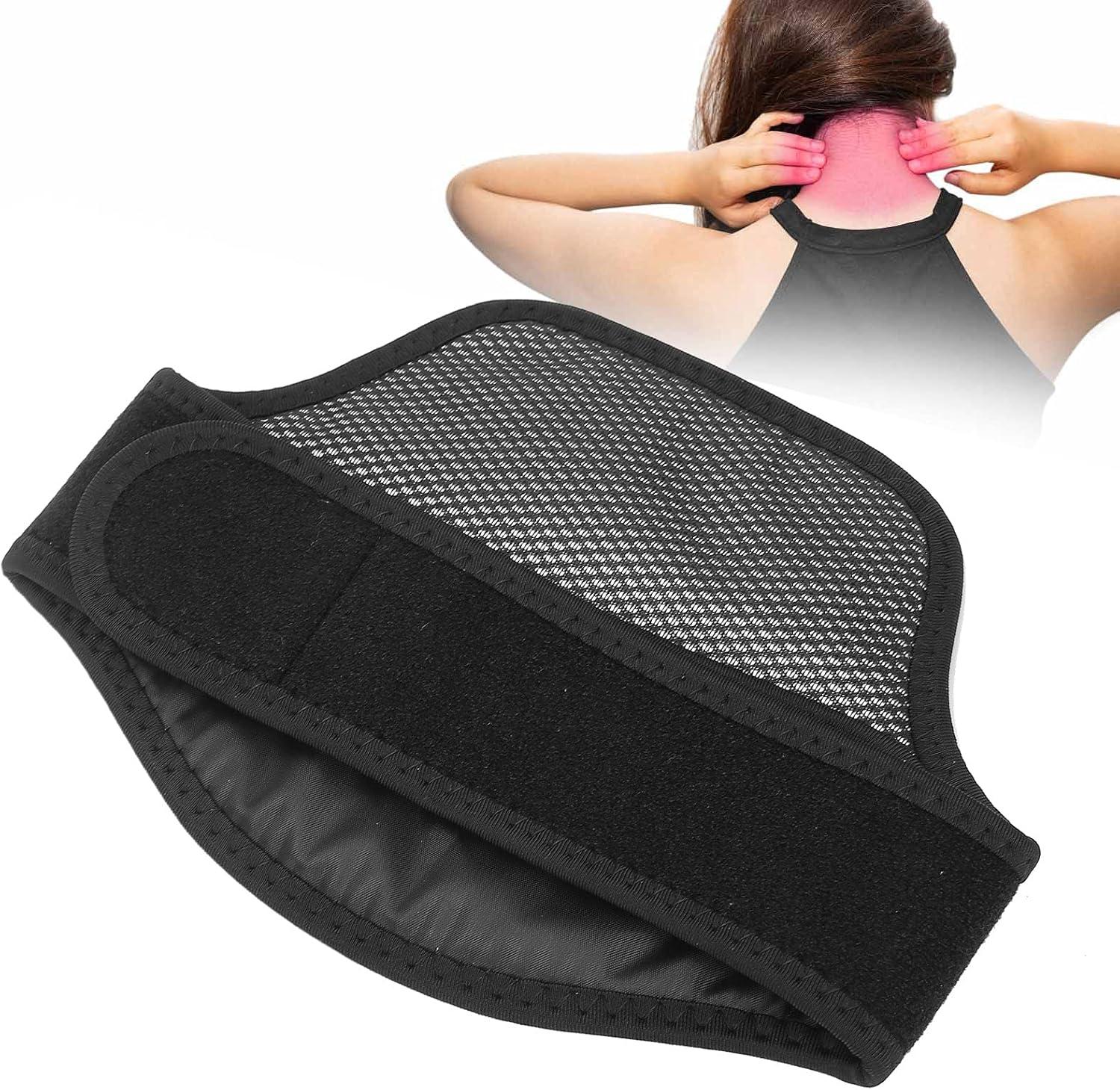 Neck Brace & Wrap - Wormwood Hot Compress Protector with Mesh Pocket ...