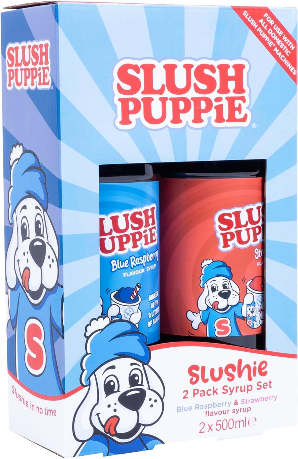 Slush Puppie Syrup Pack of 2 Flavours. Includes Iconic Blue Raspberry ...