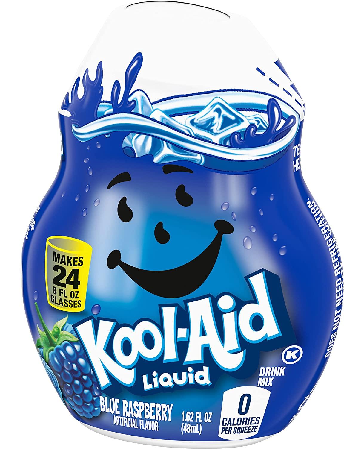 Kool-Aid Liquid Drink Mix Blue Raspberry 1.62 Fl Oz (Pack of 3 ...