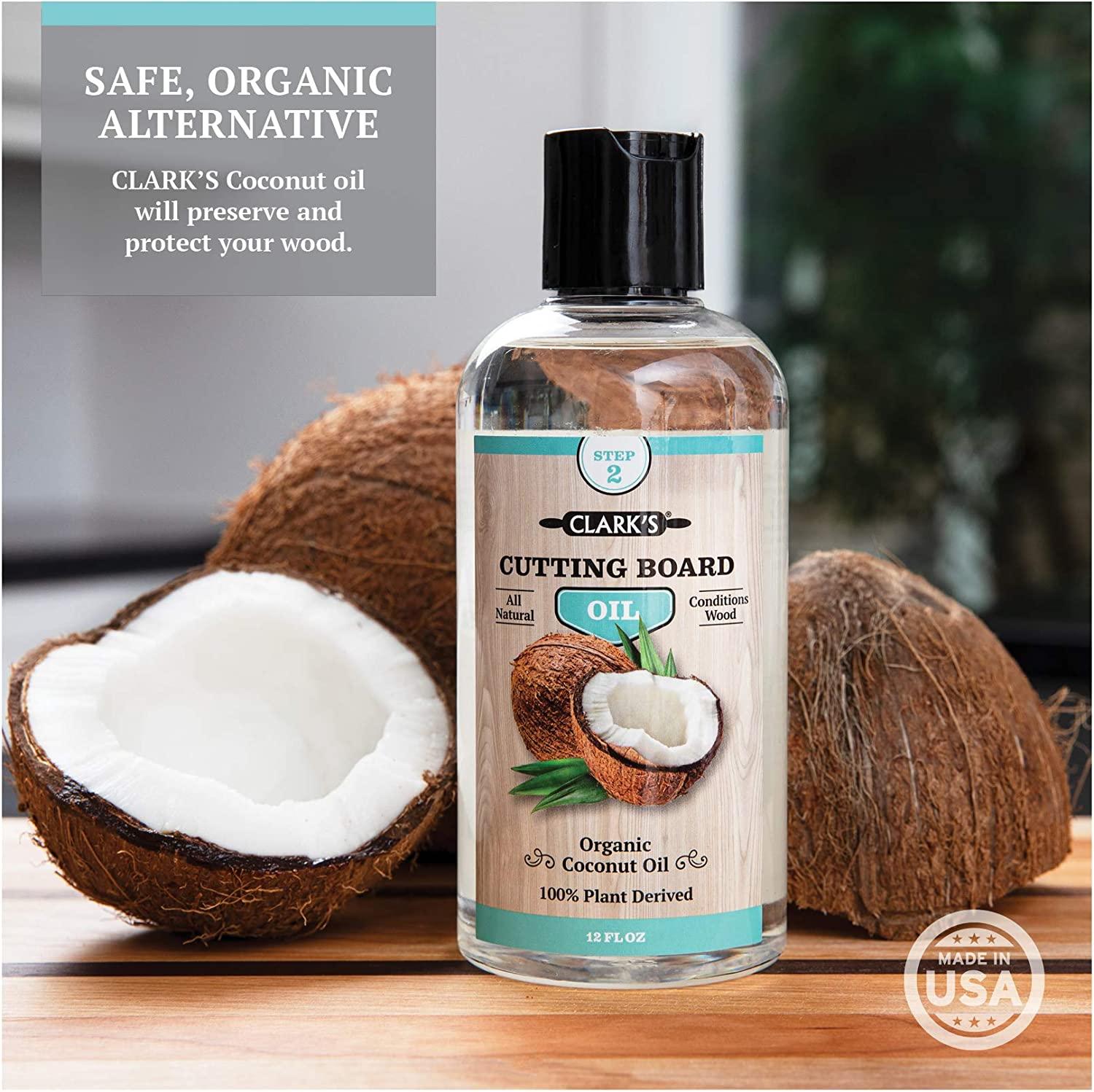 Coconut Cutting Board Oil - 12 OZ - Food-Safe Wood Sealer for ...