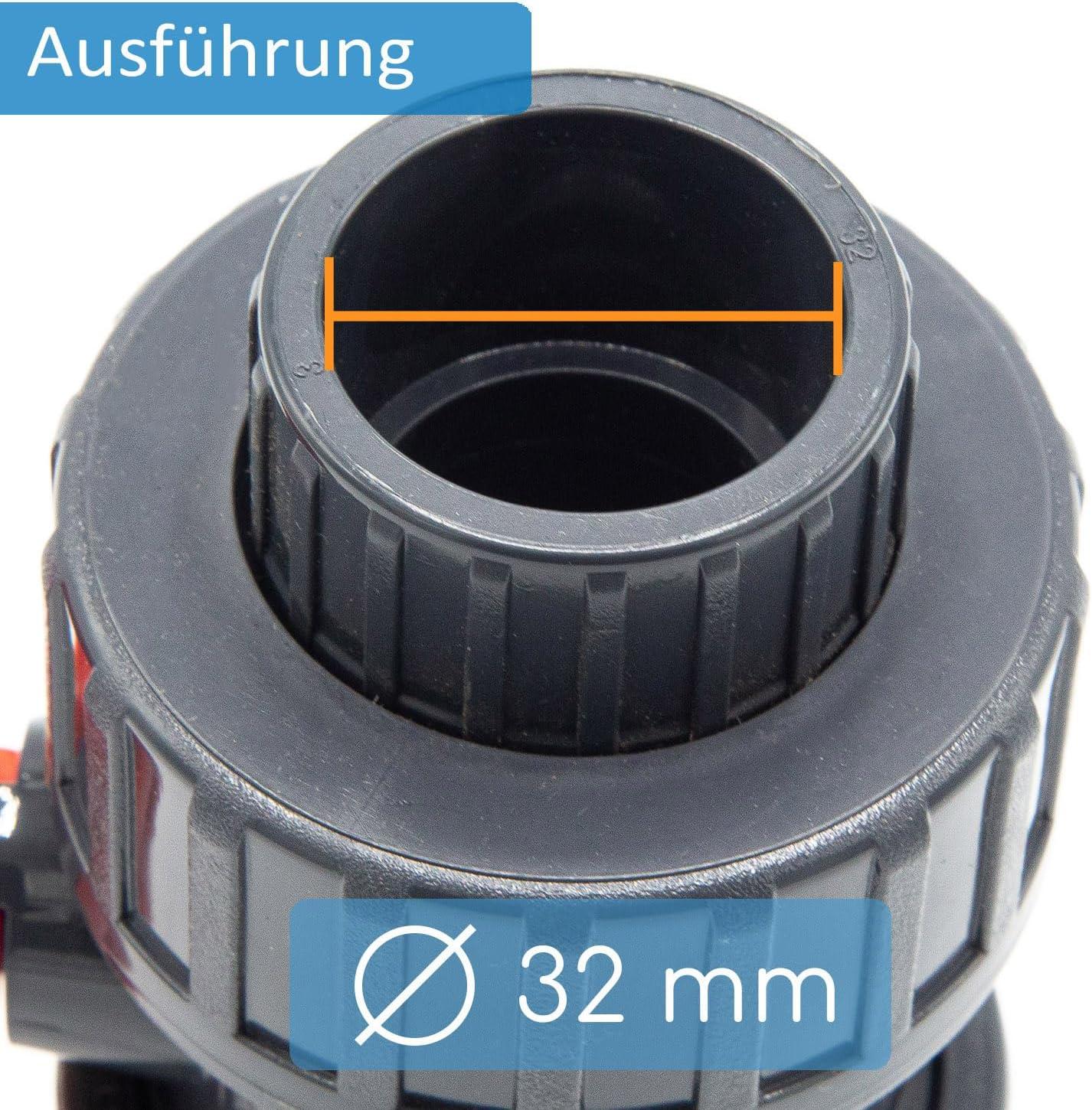 PVC Ball Tap 32mm | 1-Inch Shut-Off Tap for Adhesive Mufflers ...