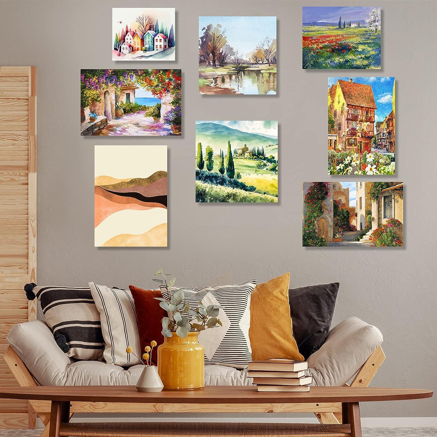 30 Pcs Assorted Wood Canvas Boards for Painting and Drawing - Blank ...