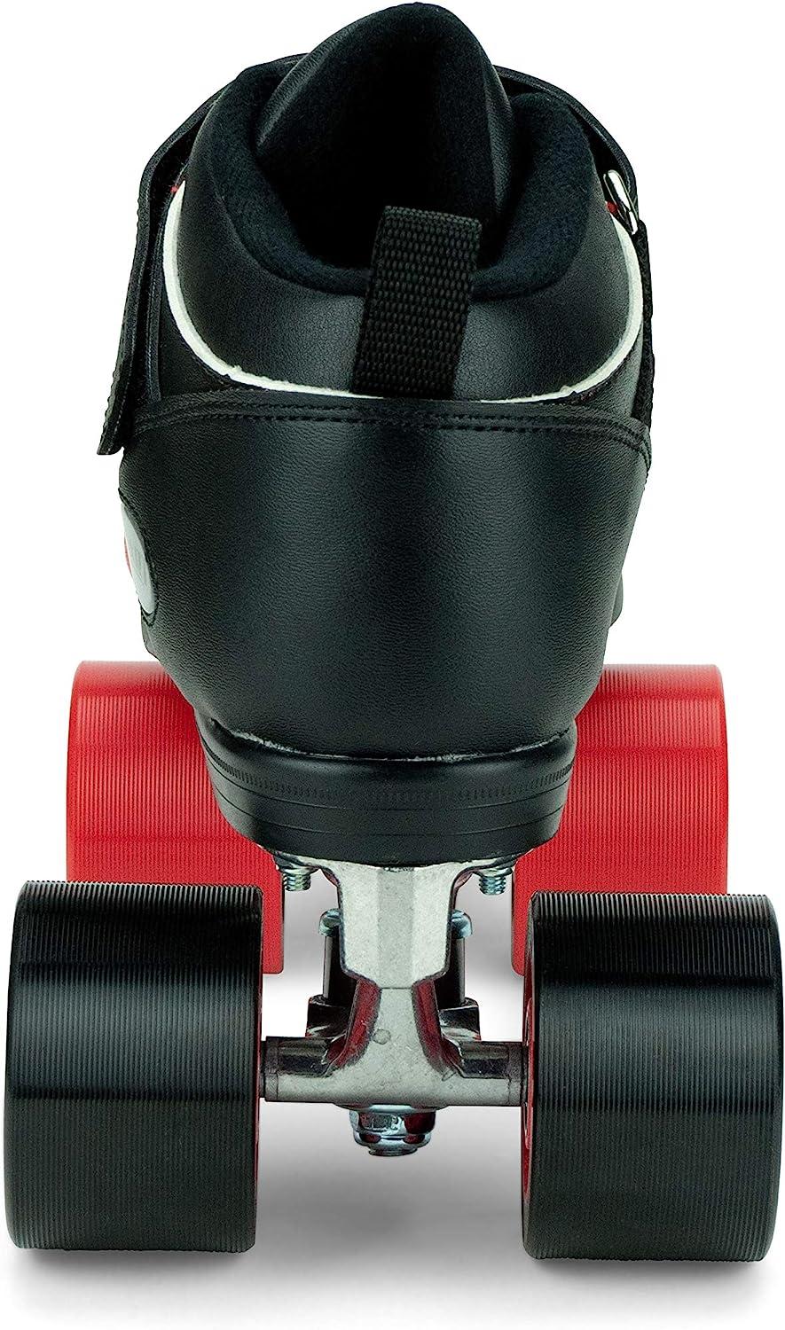 Riedell Dart Pixel Quad Roller Speed Skate Black & Red 14 - Premium ...