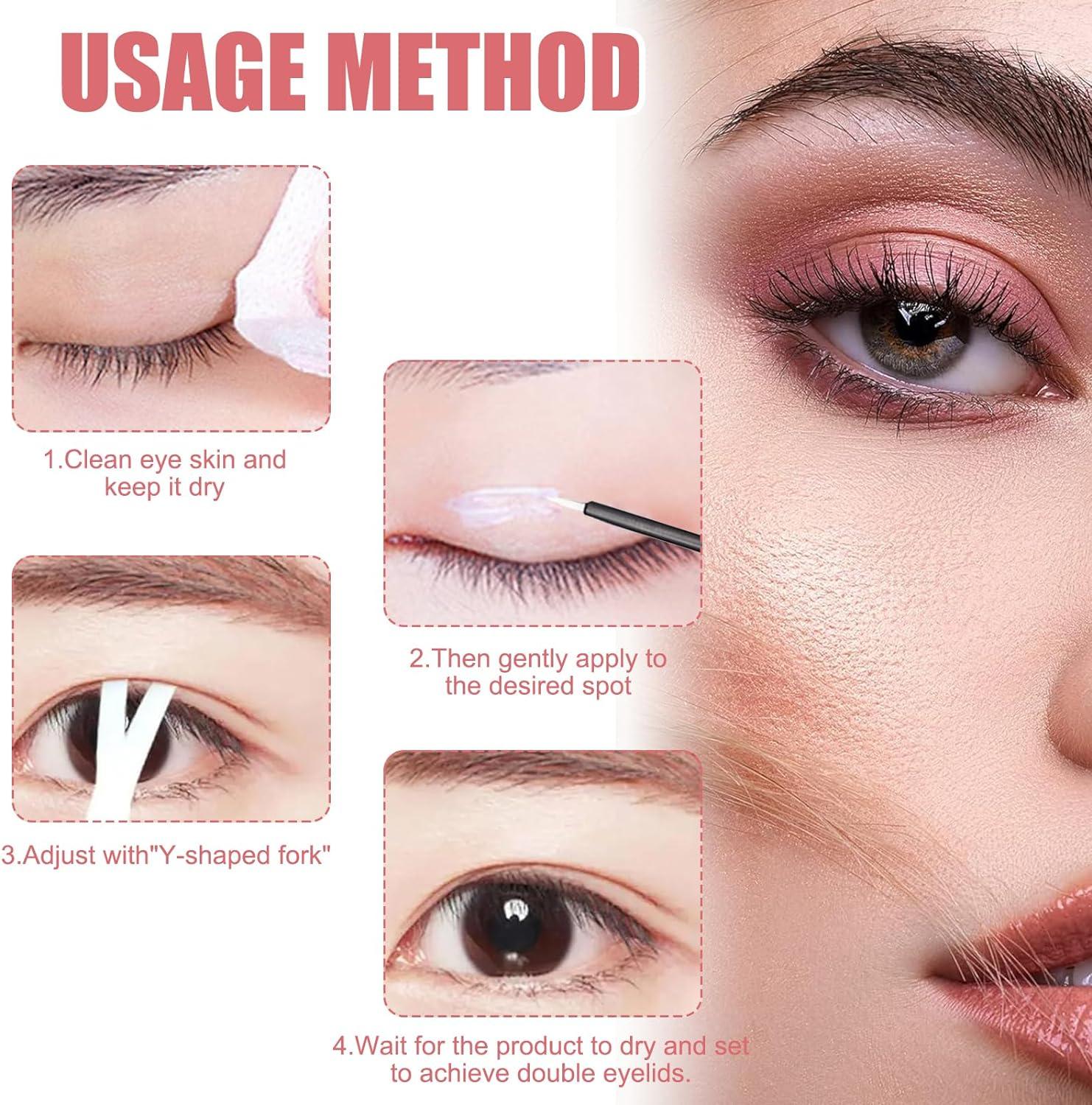 LINXINS 2PCS Double Eyelid Styling Cream Double Eyelids Modeling Cream ...