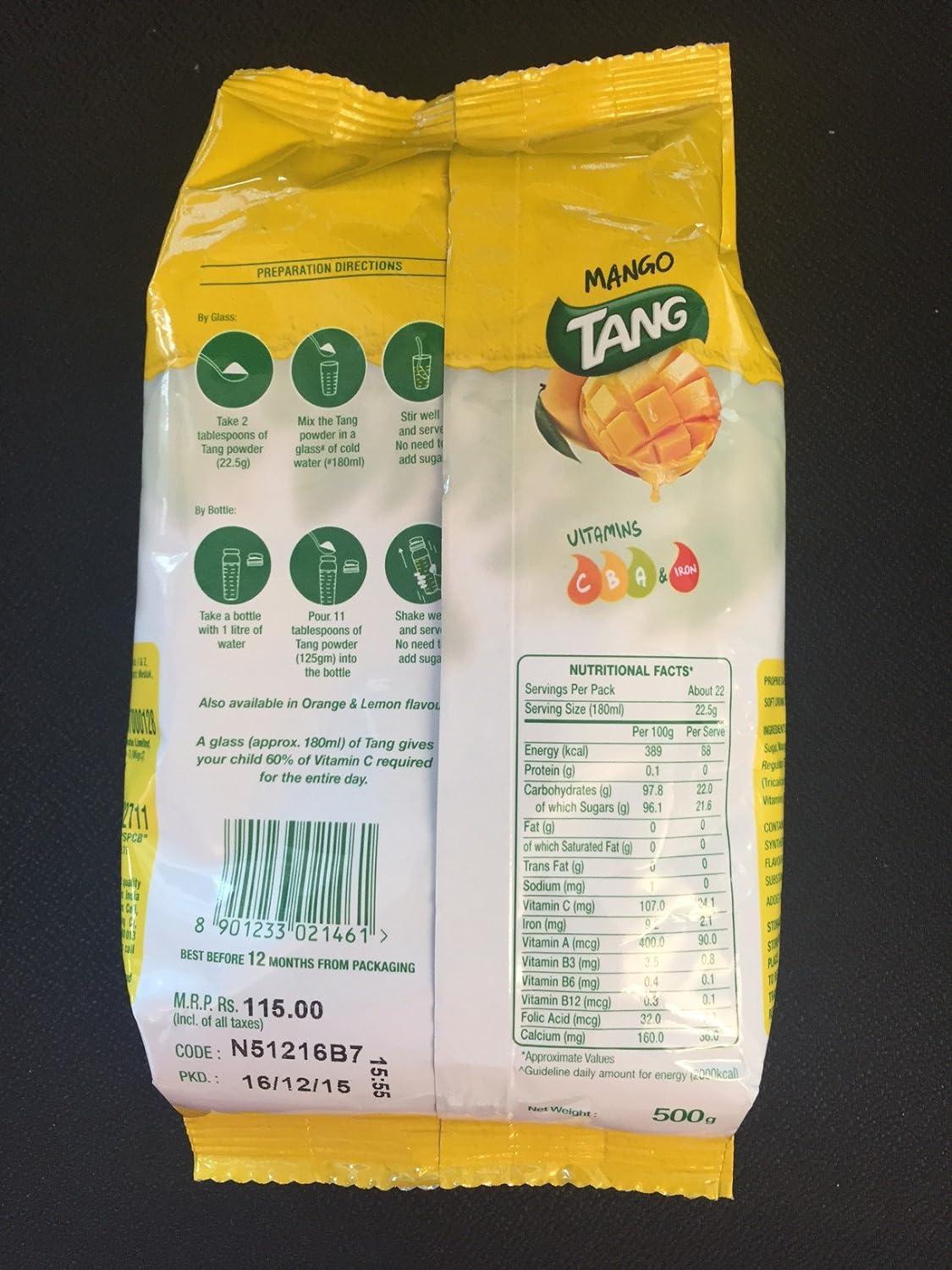 Tang Mango Instant Drink Mix 500g Pouch - India | Buy Now with Express ...
