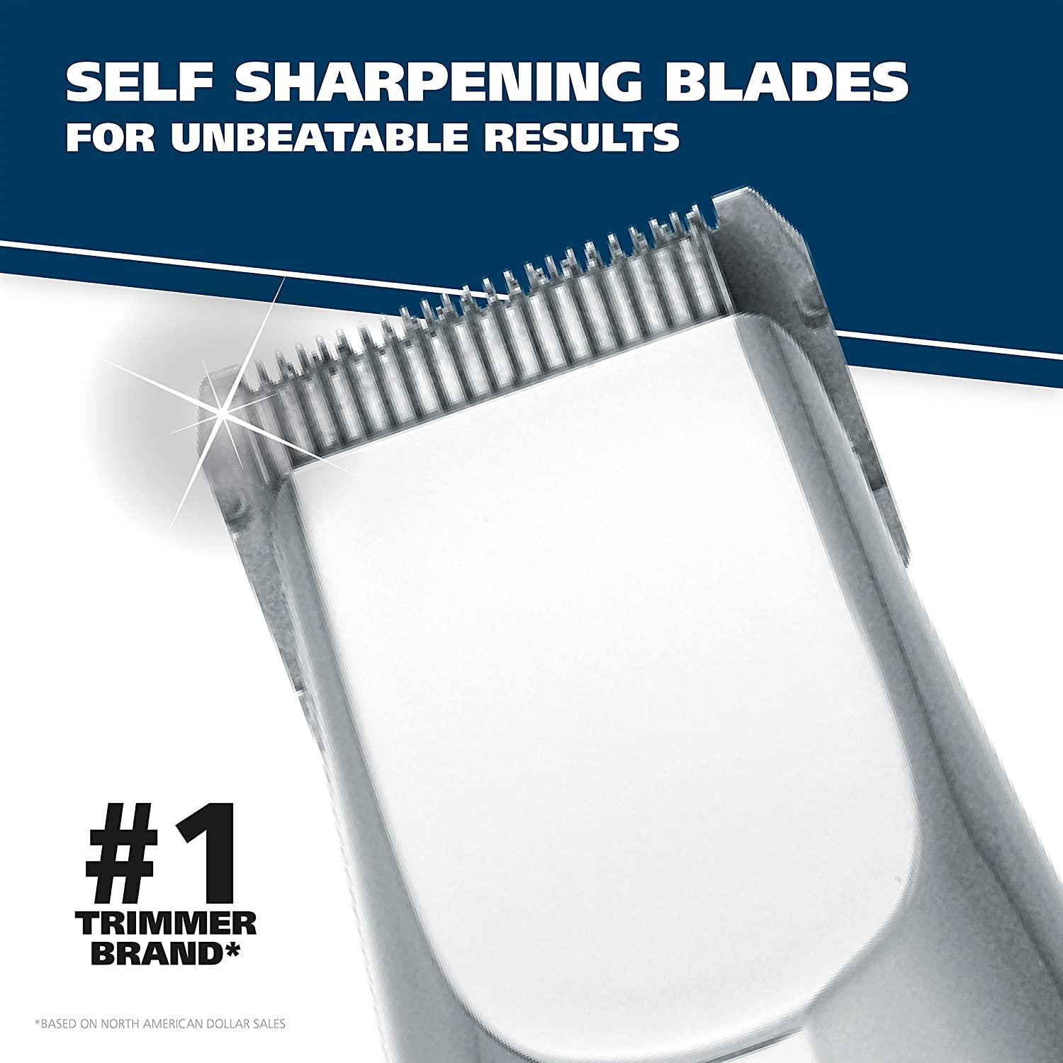 Wahl Groomsman Rechargeable Beard Trimmer Kit - Mustache, Nose Hair ...