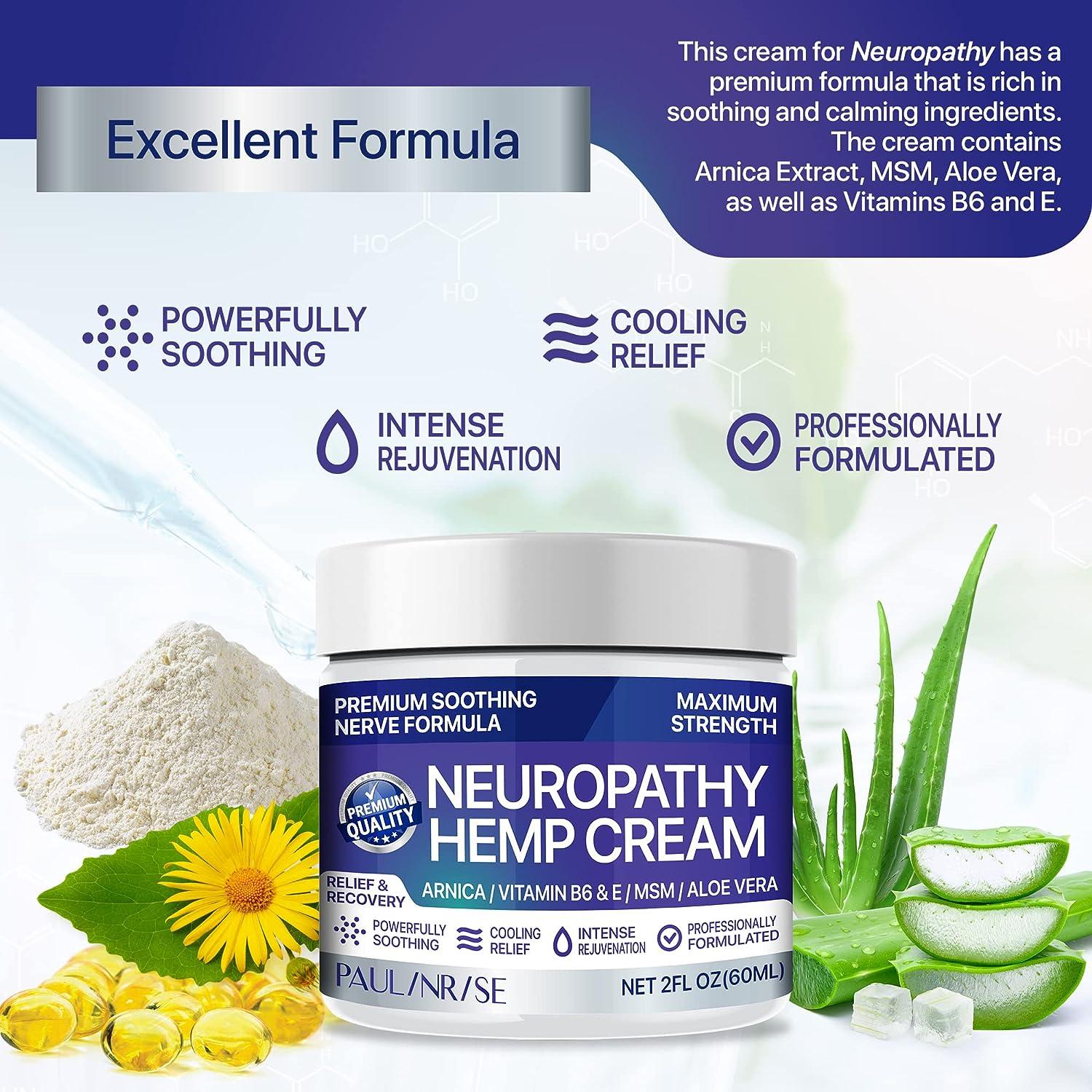 PAULINRISE Neuropathy Pain Cream for Feet - Maximum Strength Formula ...