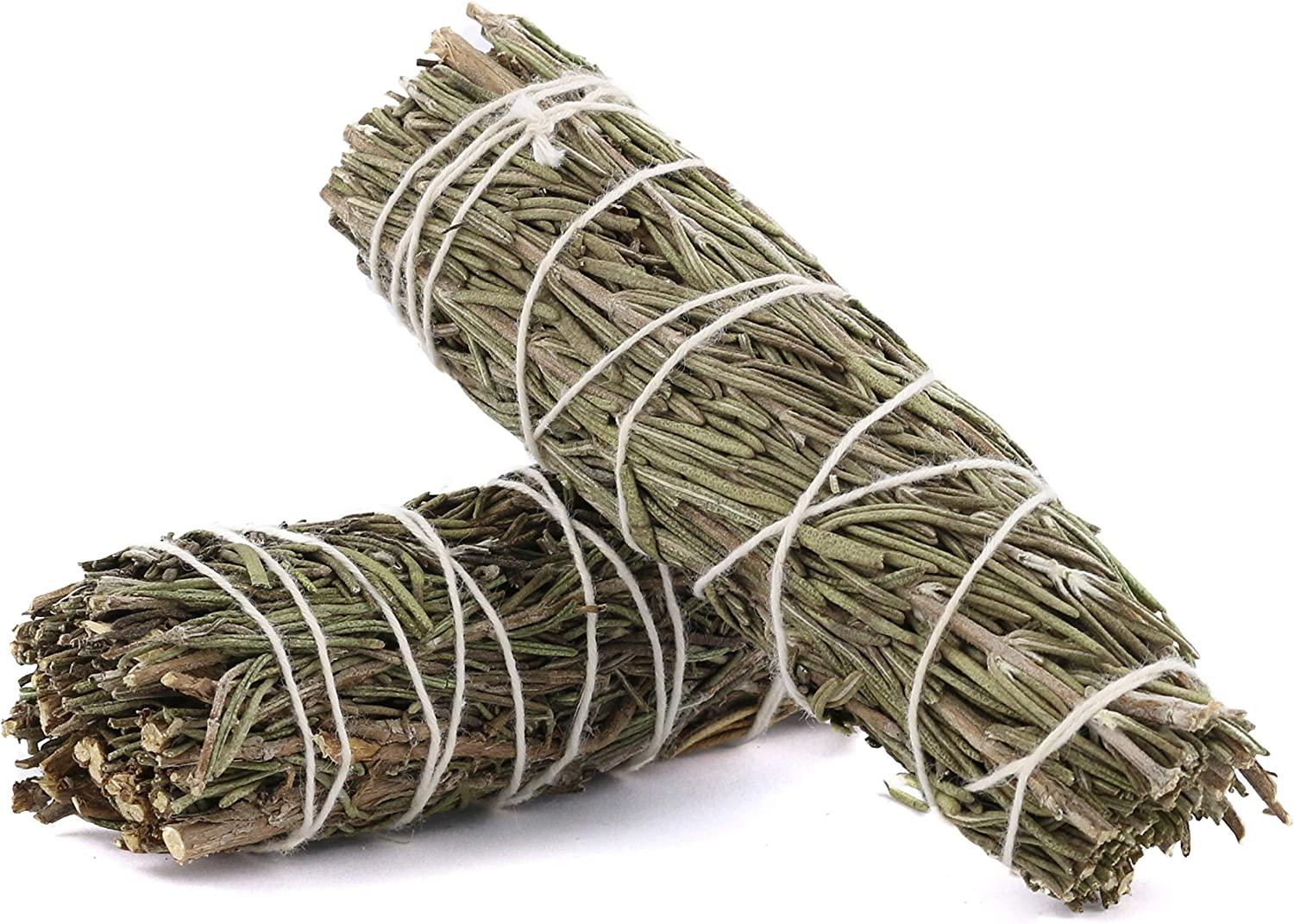 Organic Rosemary Smudge Sticks 3 Pack for Cleansing House, Meditation ...