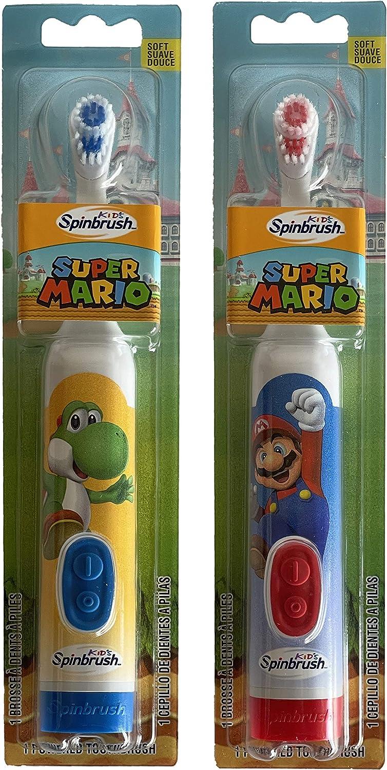 Super Mario Childrens Oral Hygiene Set: Rinsing Cup & Powered ...