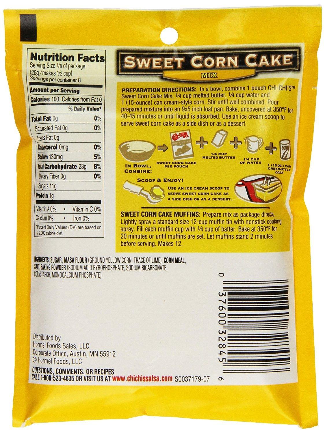 Chi Chis Sweet Corn Cake Mix - 7.4 oz (Pack of 2) | Authentic Mexican ...