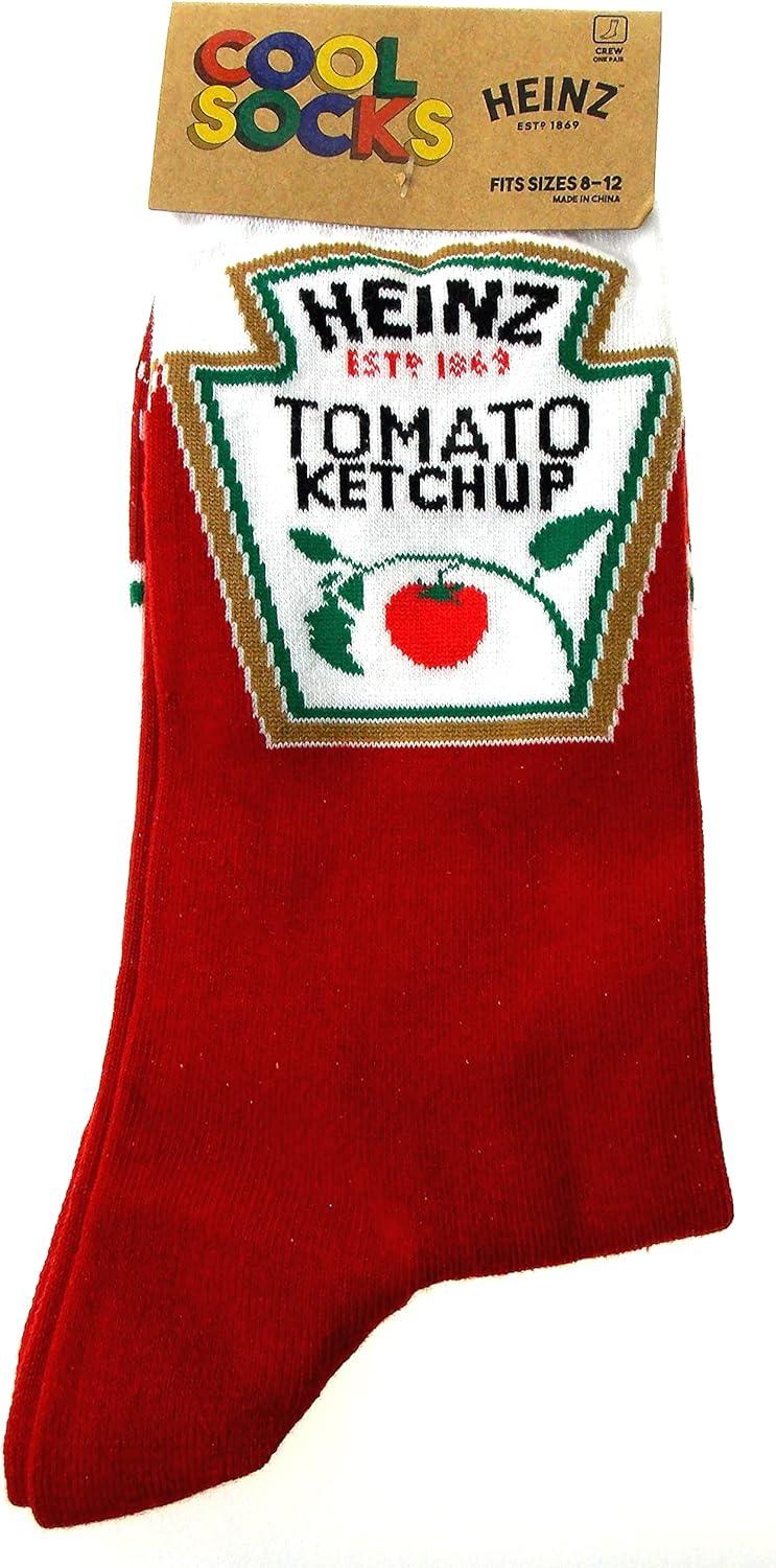 Heinz Tomato Ketchup Socks Bundled with Ketchup Candy - Novelty Gift ...