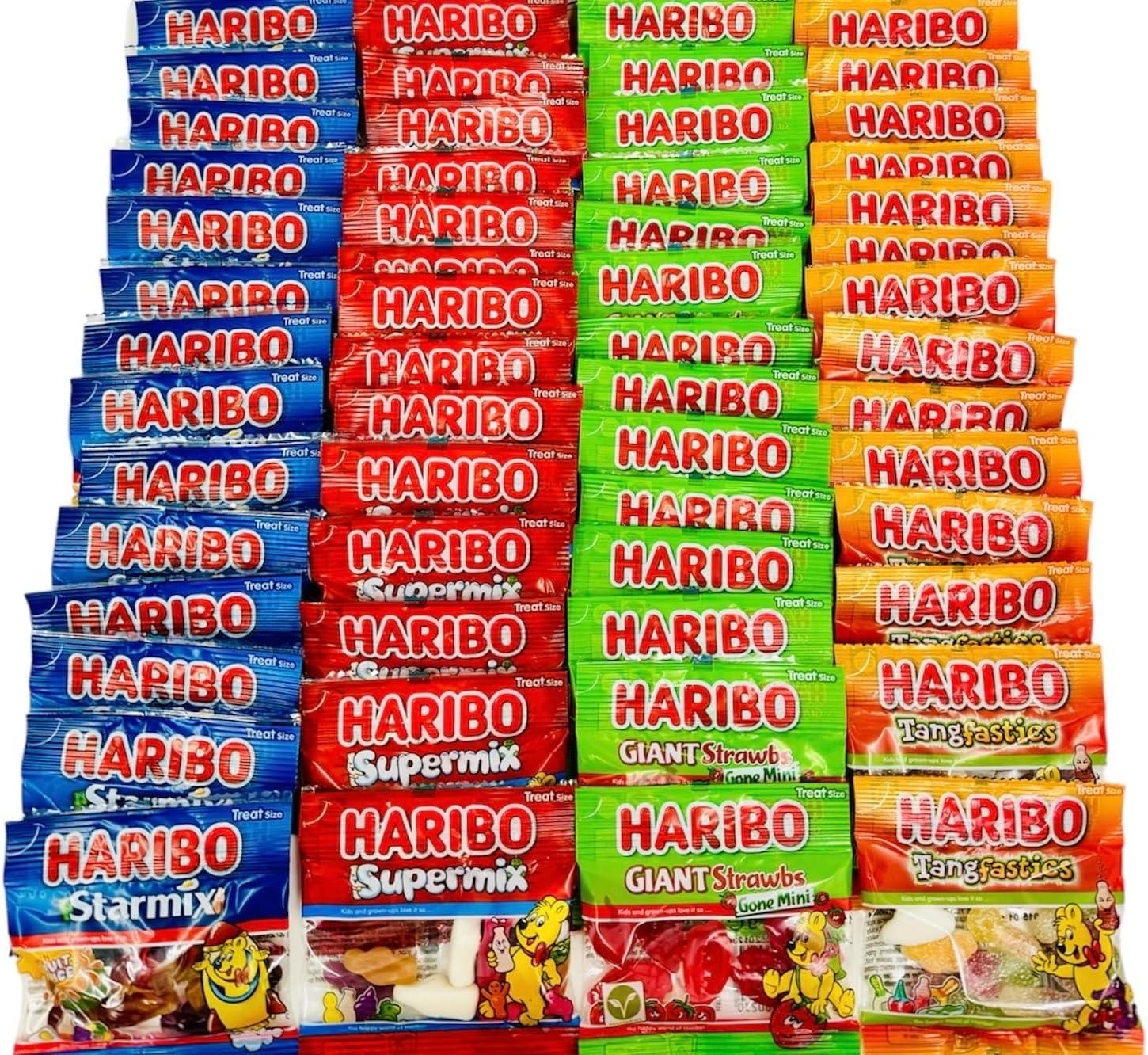Sweet Gift Selection Box of Haribo Gummy Candies with Different & Tasty ...