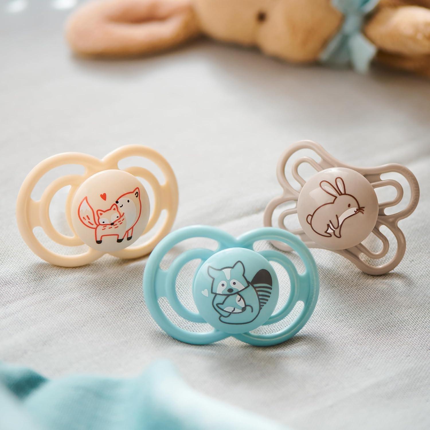 MAM Perfect Silicone Pacifier with Box for 16+ Months - Light Blue ...