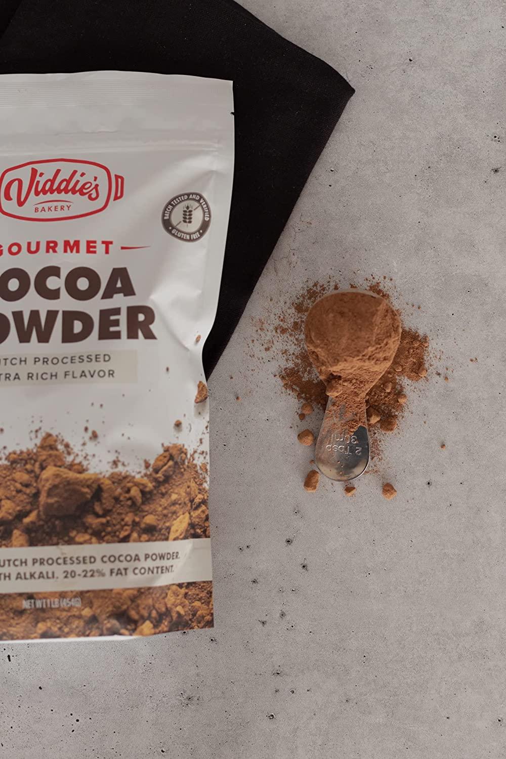 Premium Gourmet Dutch Processed Cocoa Powder - Extra Rich Flavor (1 lb ...