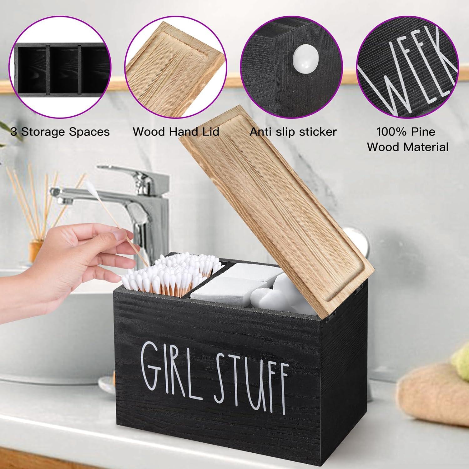 Mistod Tampon Holder - Stylish Bathroom Organizer for Pads & Tampons ...