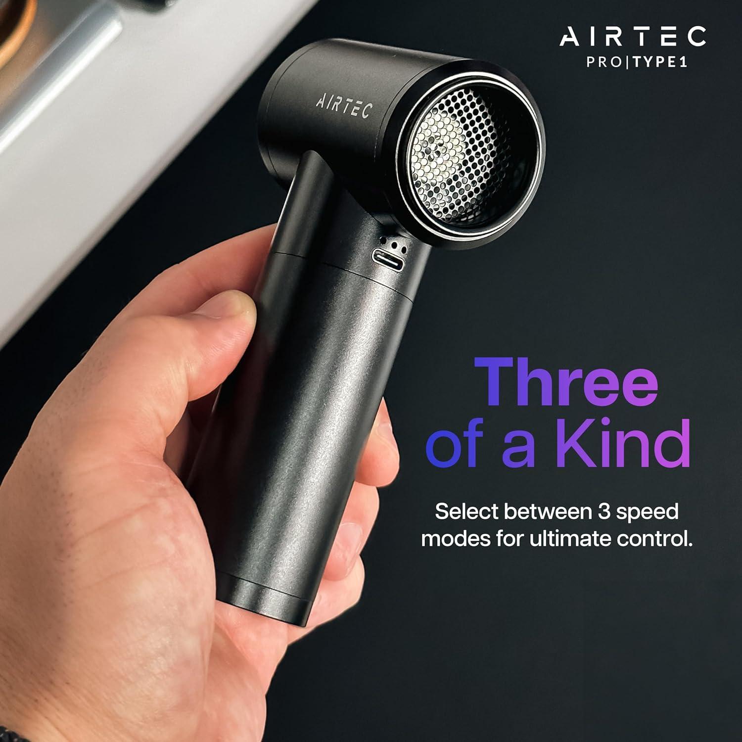 IT Dusters AirTec Metal Cordless Electric Air Duster Blower for PC ...