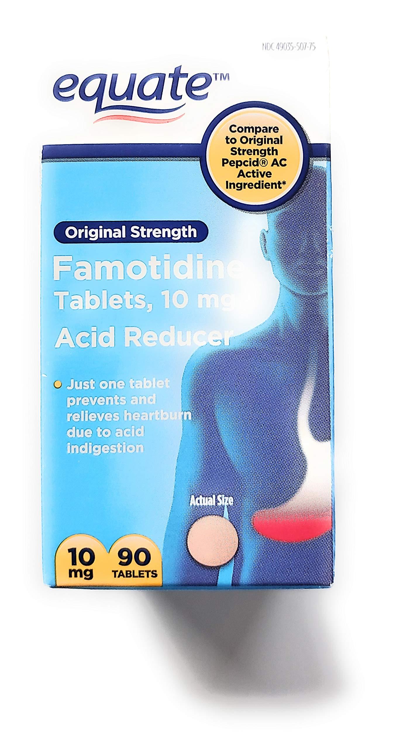Equate - Acid Controller Original Strength 10 mg 90 Tablets Compare to ...
