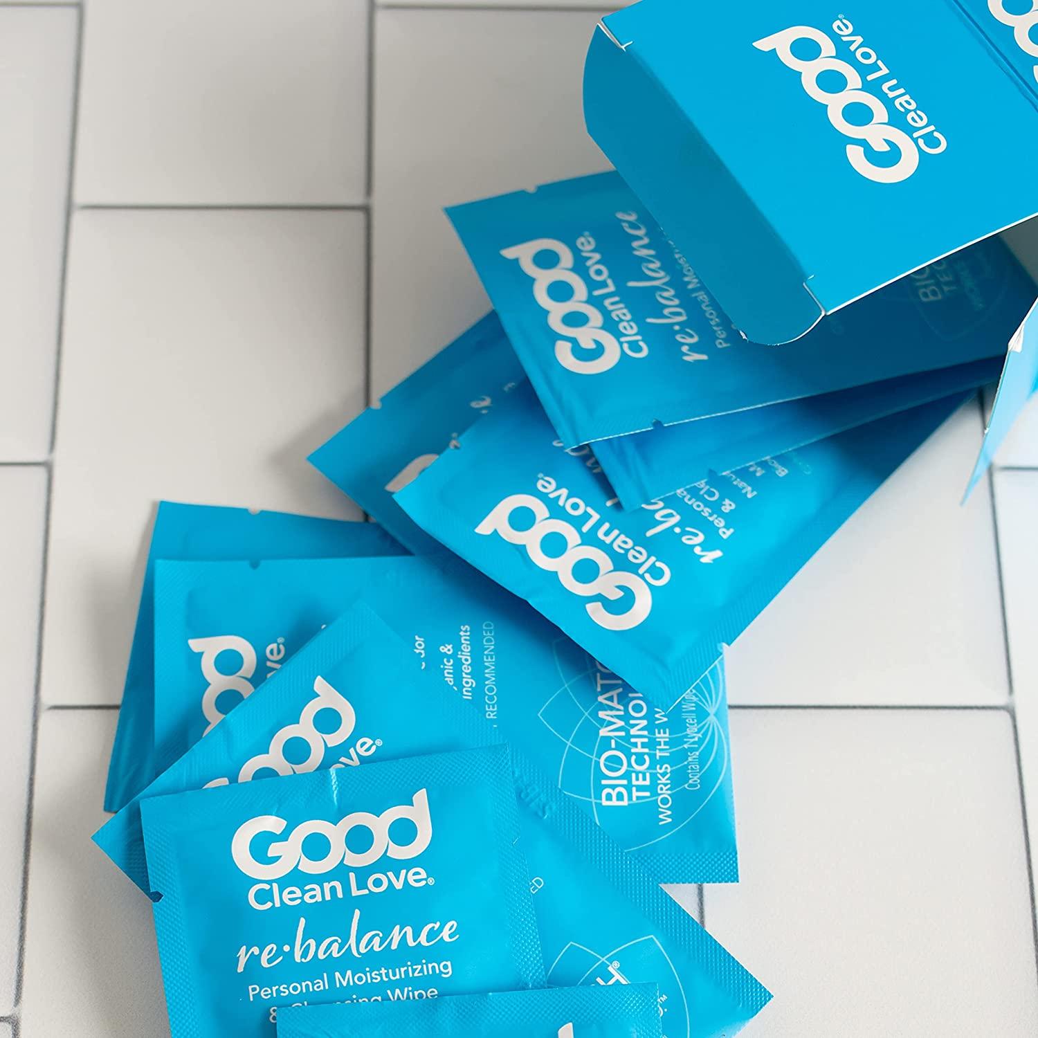 Good Clean Love Rebalance Wipes - pH-Balanced Feminine Hygiene Product ...