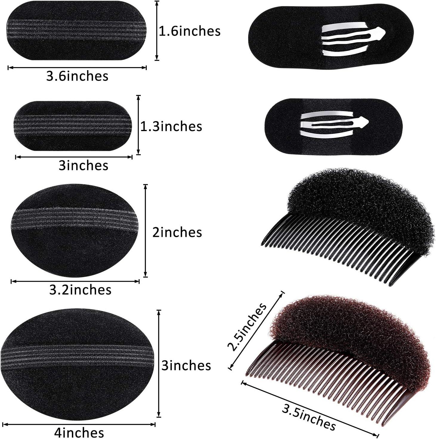Bump It Up Volume Hair Base Set - 8 Piece Sponge Inserts, Braid Tool ...