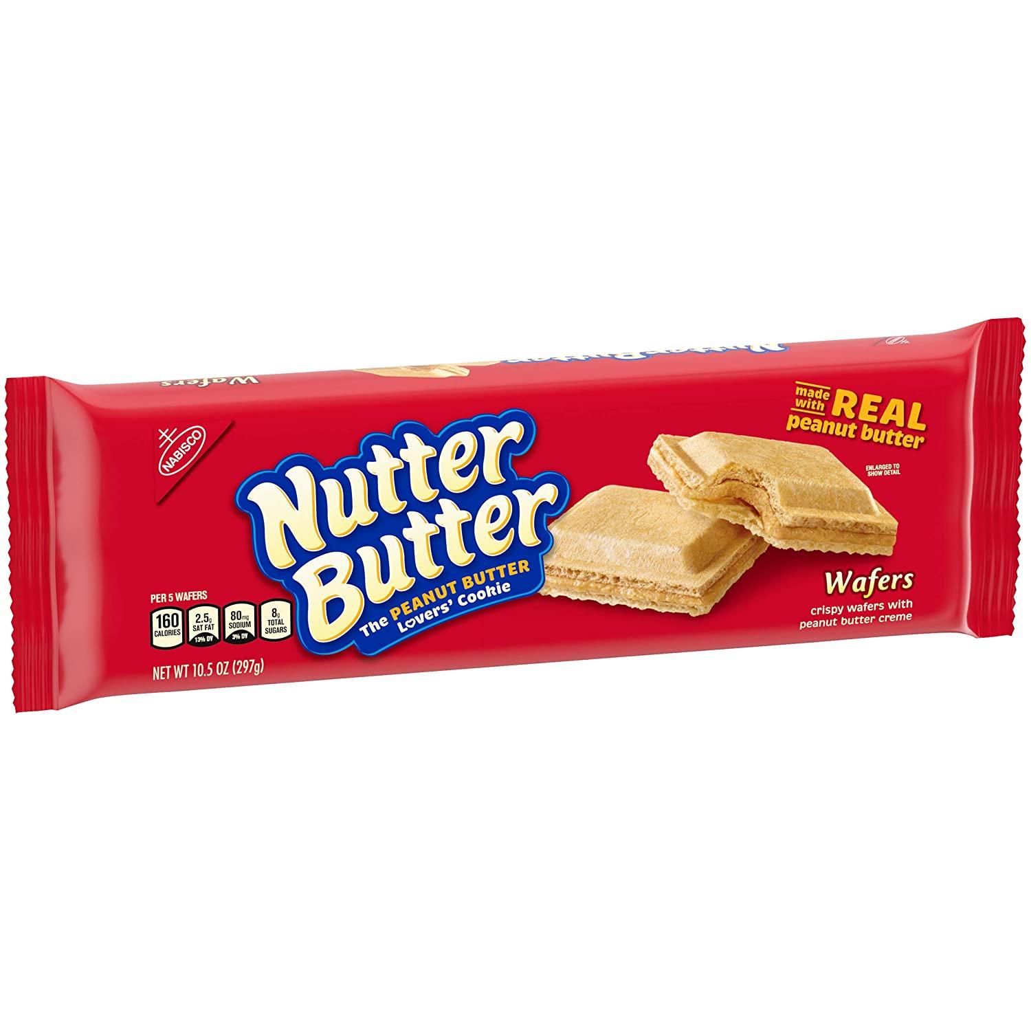 Nutter Butter Peanut Butter Wafer Cookies - 12 packs of 10.5 oz ...