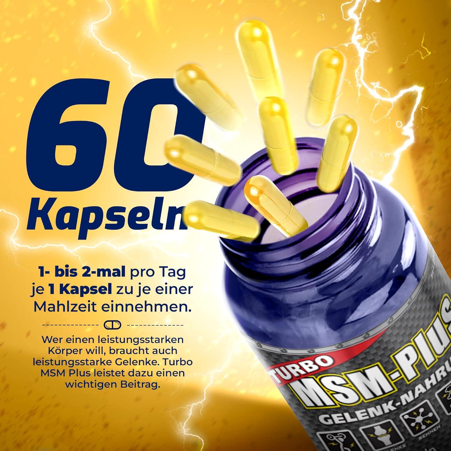 Goldfield MSM Plus | High-Dose MSM Capsules for Joints Tendons Muscles ...