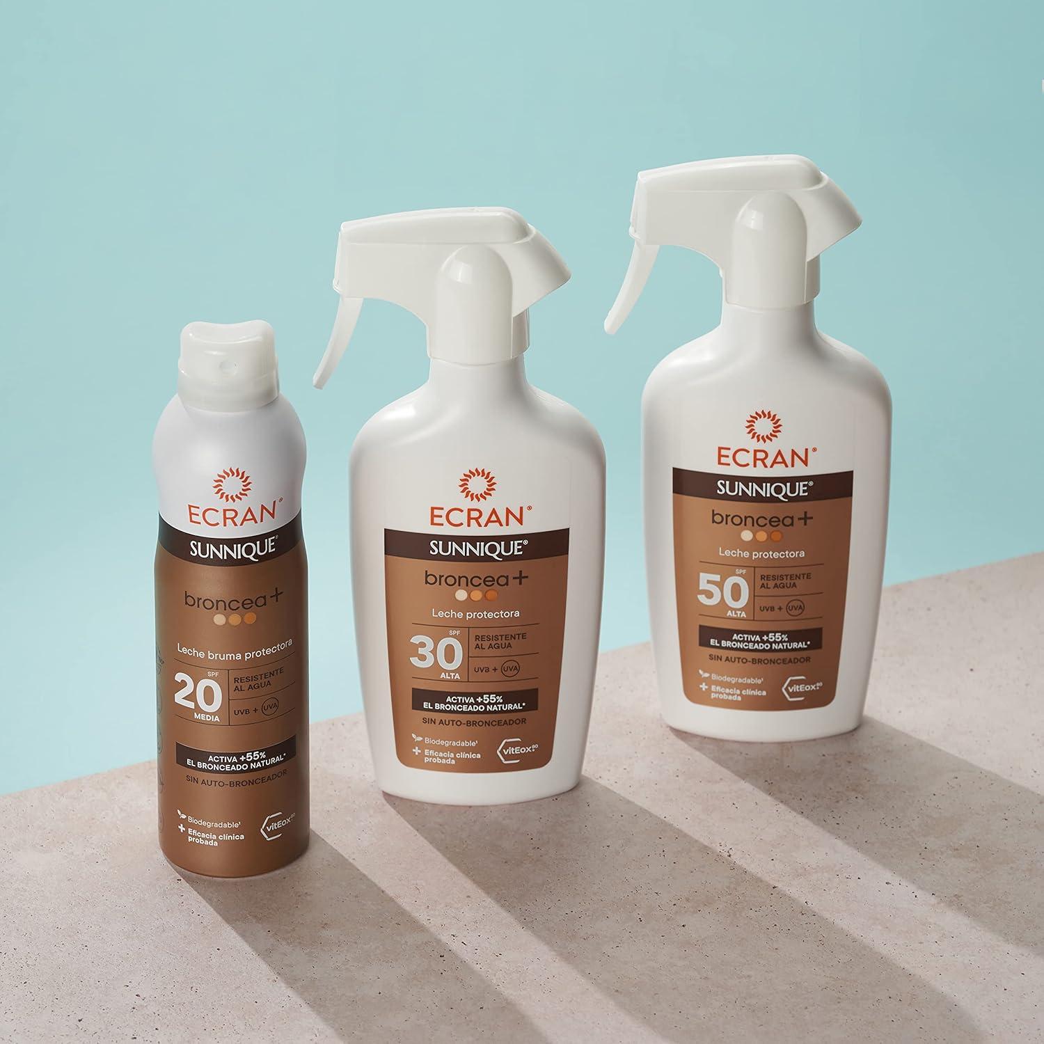 Ecran Sunnique Broncea+ SPF 30 Sun Milk Spray - 300 ml | International Shipping Available | Buy ...