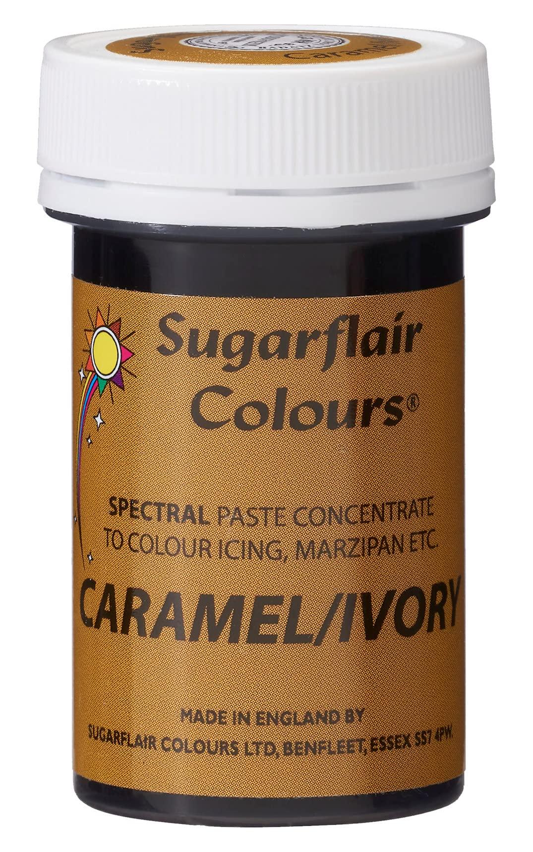 Sugarflair Caramel/Ivory Spectral Food Colouring Paste - 25g | Highly ...