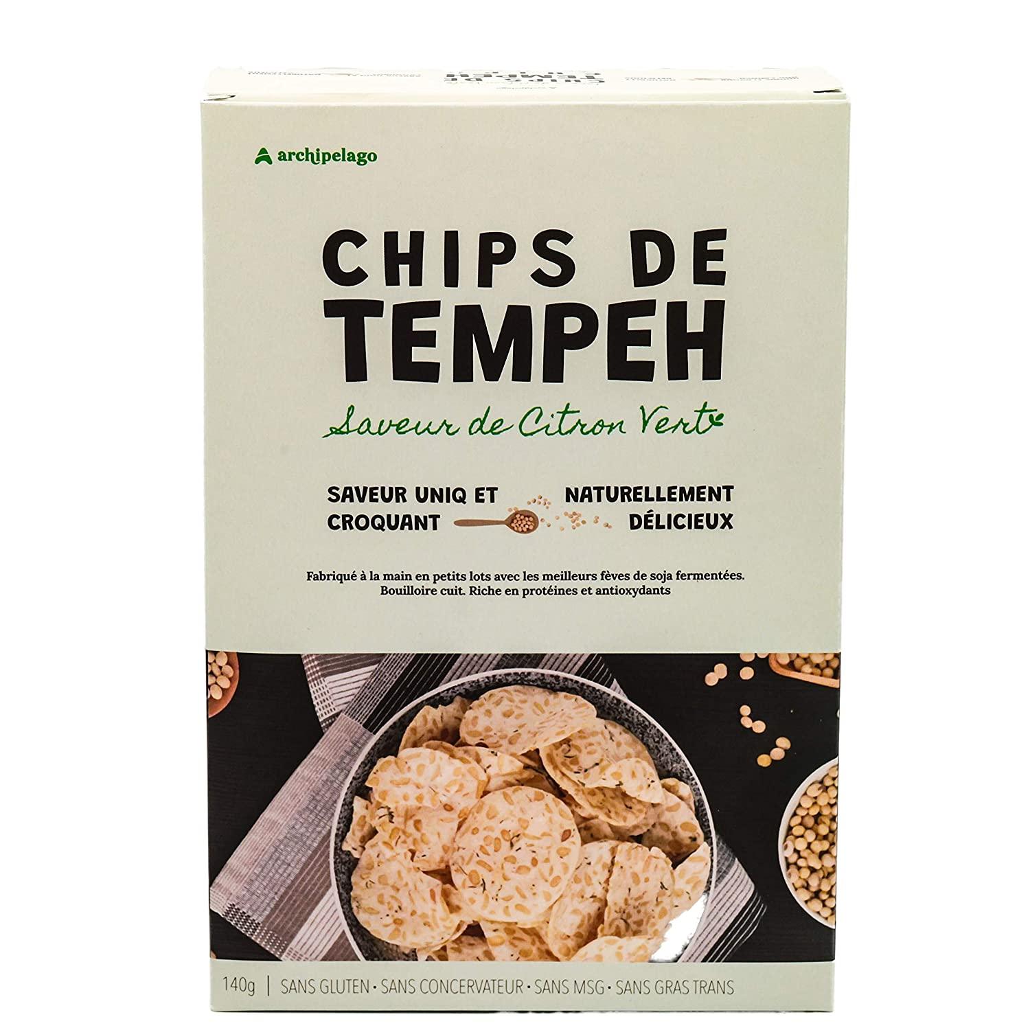 Archipelago Tempeh Chips Lime 140g | Healthier Chips | No-MSG | Buy Now ...