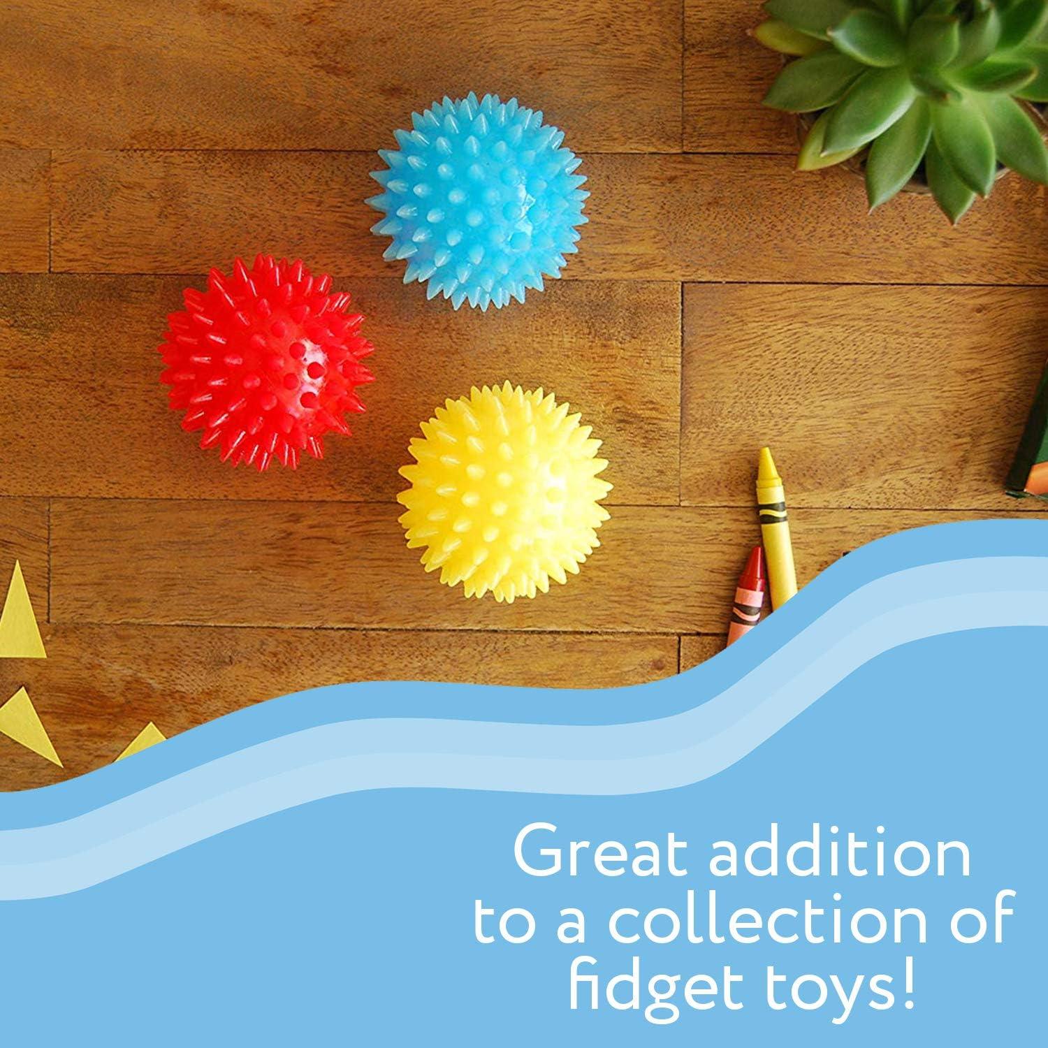 10-Pack Spiky Sensory Balls - Squeezy & Bouncy Fidget Toys/Sensory Toys ...