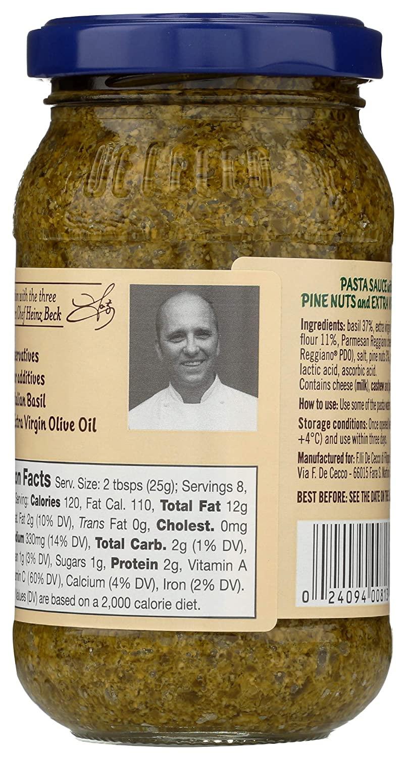 De Cecco Pasta Pesto Sauce 7 oz - Authentic Italian Flavor | Buy Online ...