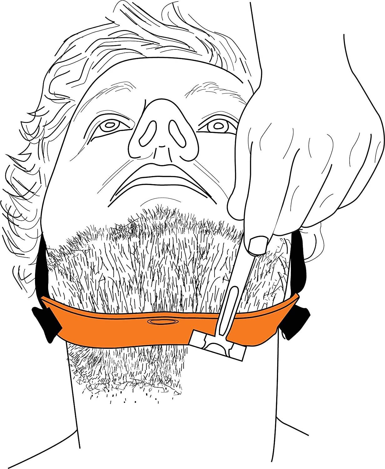 how to draw beard line
