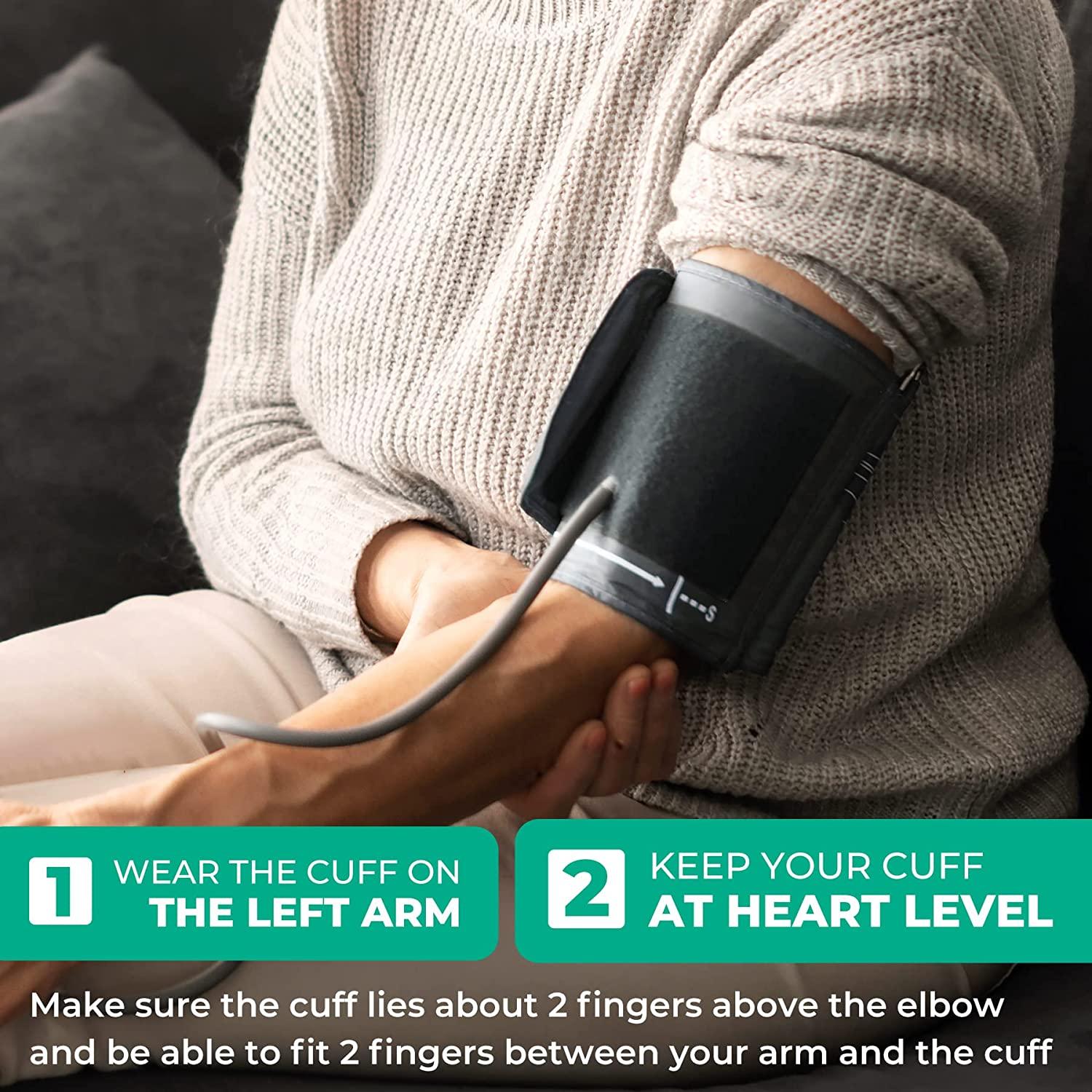 QGUGU Blood Pressure Monitor - Automatic Upper Arm BP Machine with ...