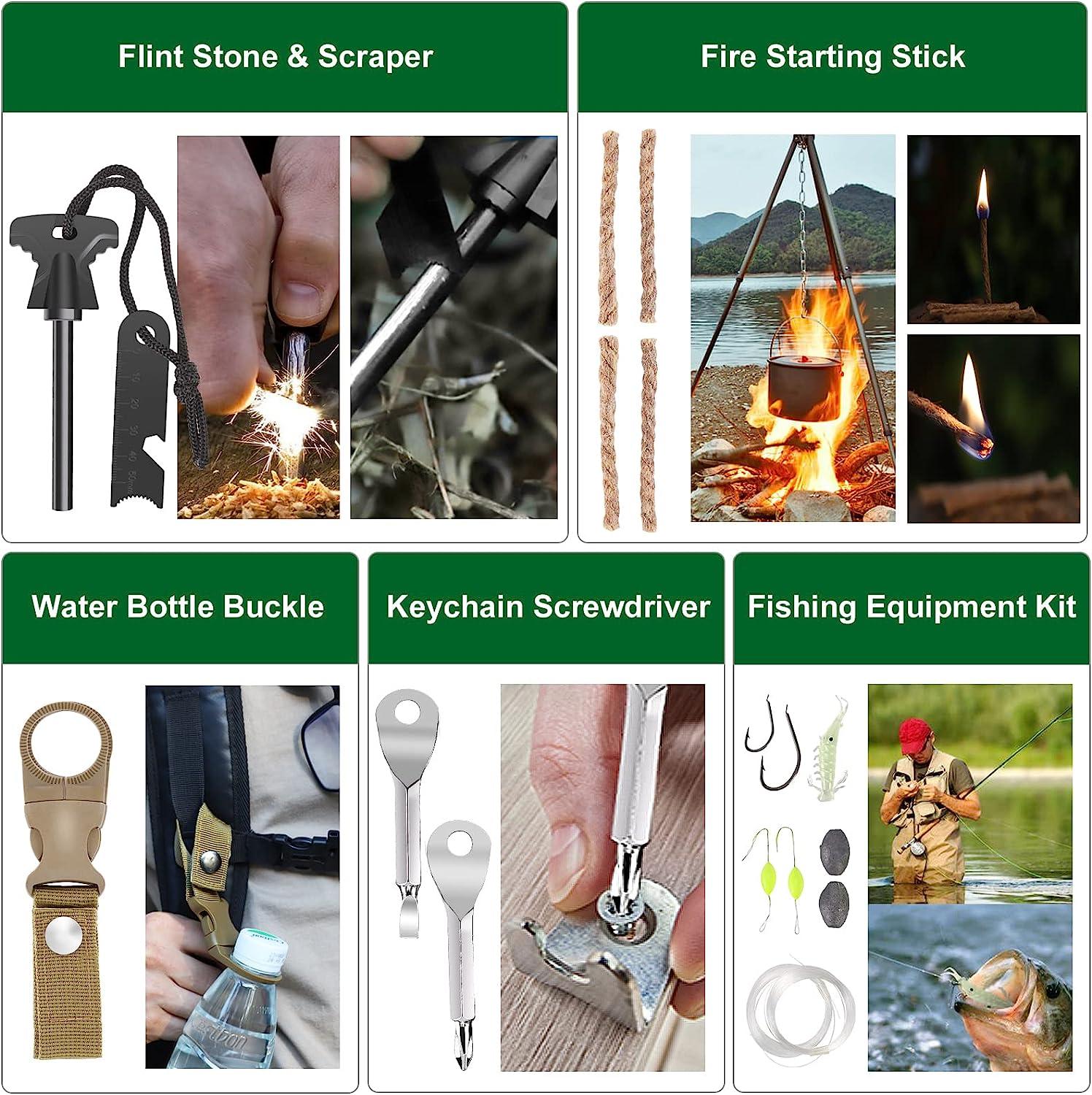 28-in-1 Survival Kit for Men, Dad, Husband, Teenage Boy - Emergency ...