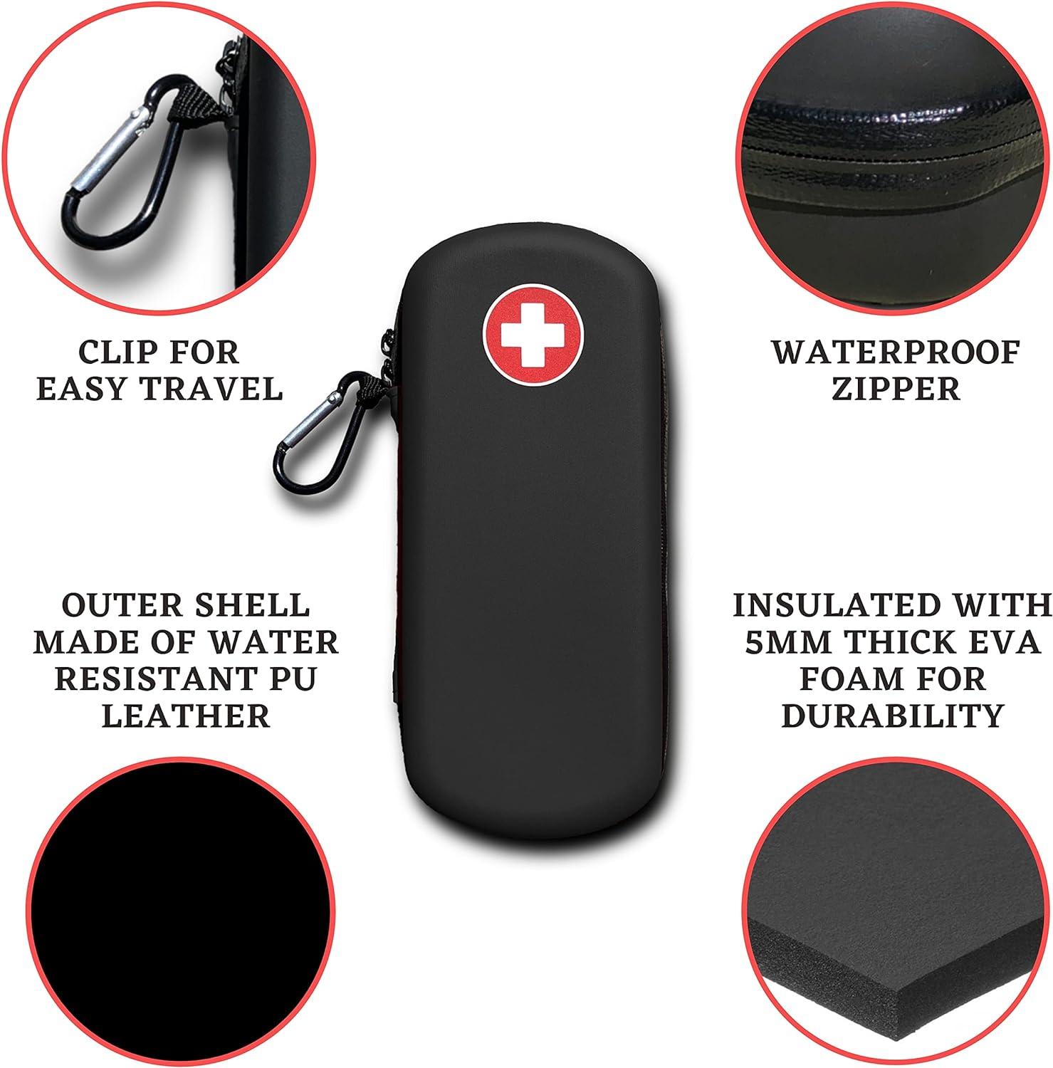 CozmicDriftr EpiPen Carrying Case - Water Resistant Medical Travel ...