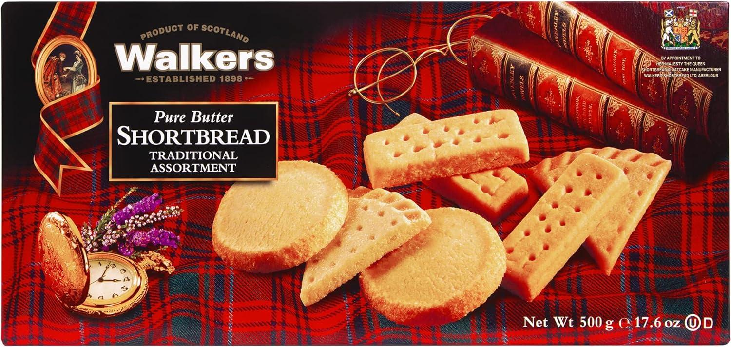 Walkers Shortbread Assortment Traditional Scottish Recipe 500g (Pack of ...