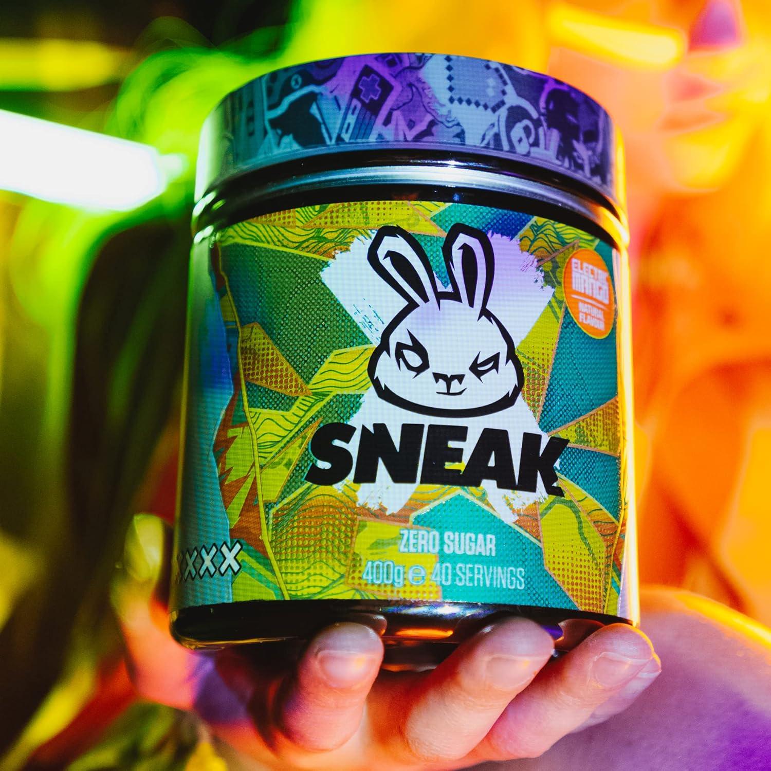 SNEAK Electric Mango Edition: In-Game Focus Boost Energy Drink, Zero ...