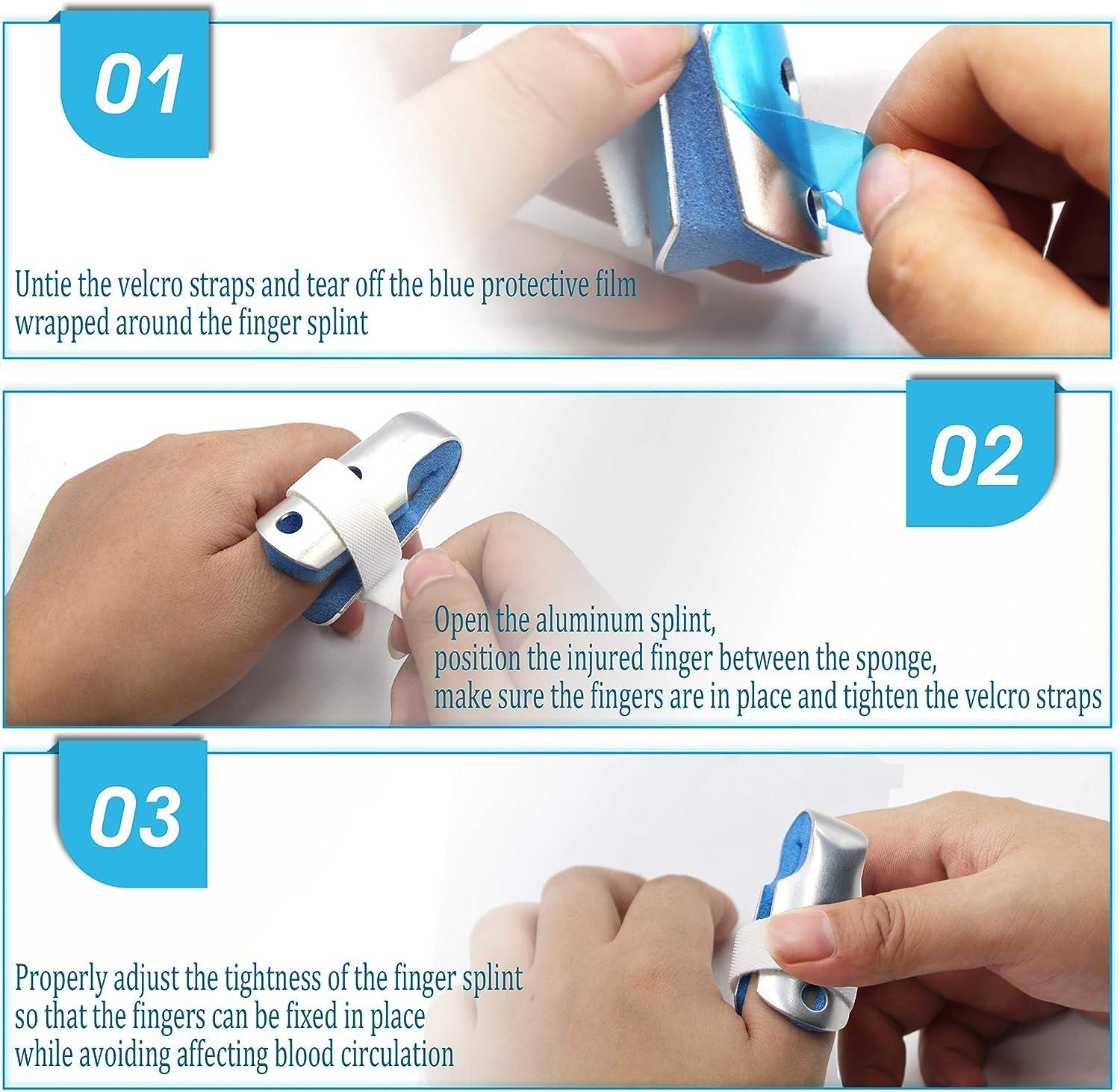 BRMDT Aluminum Trigger Finger Splint - Small | Finger Support for ...