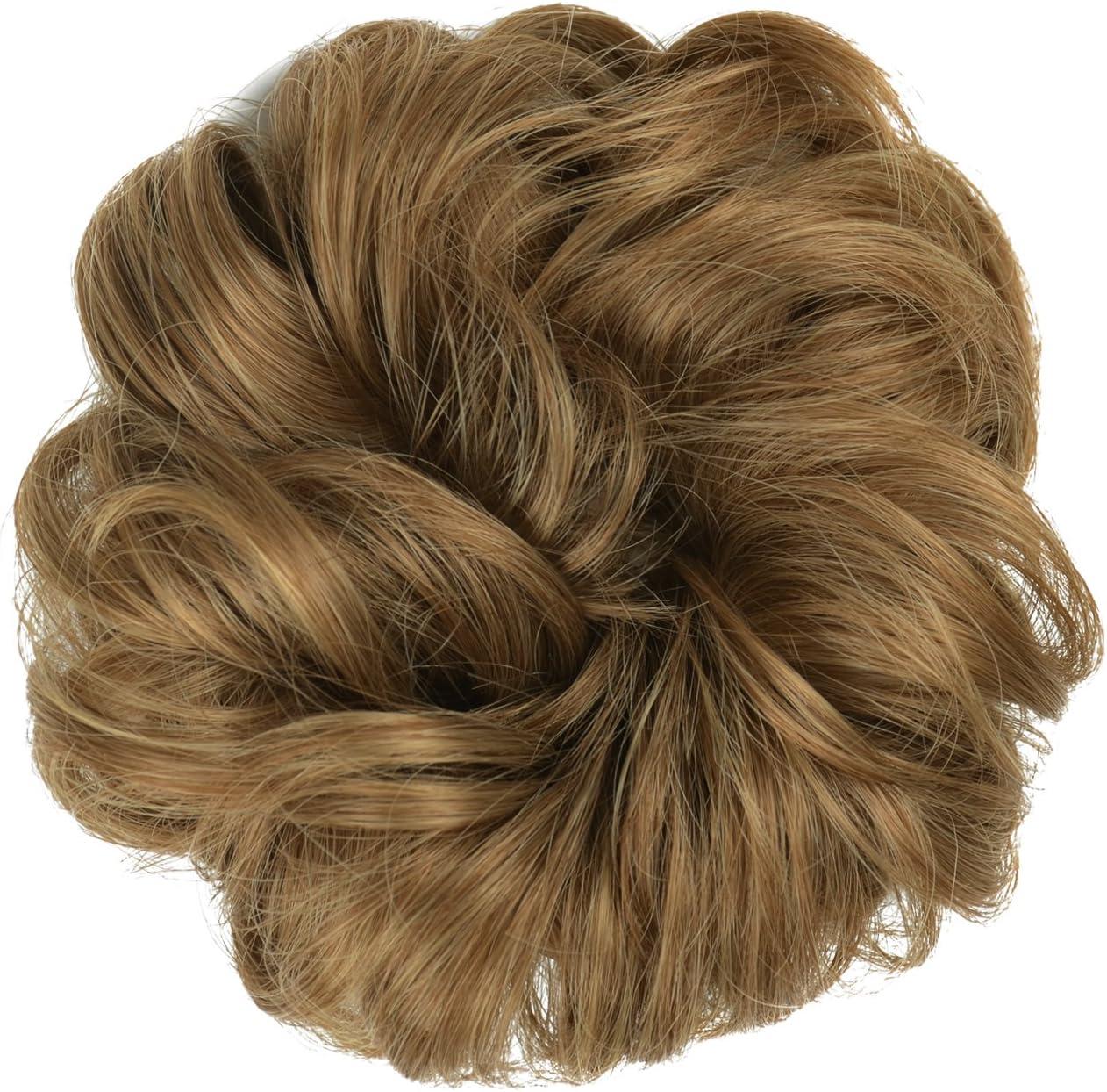 BARSDAR Synthetic Hair Bun Extension - Messy Hair Scrunchie for Women ...