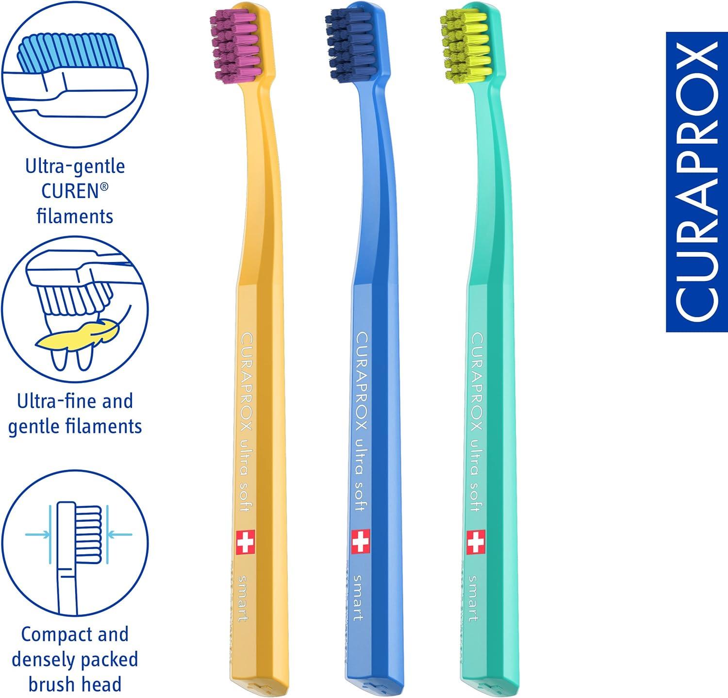 Curaprox Toothbrush CS Smart Trio Pack - 3 x Soft Small Head Toothbrush ...