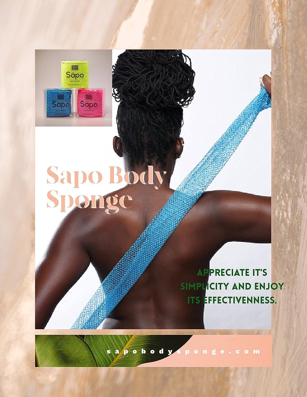 Sapo Body Sponge: Authentic African Exfoliating Body Net - 5ft Long ...